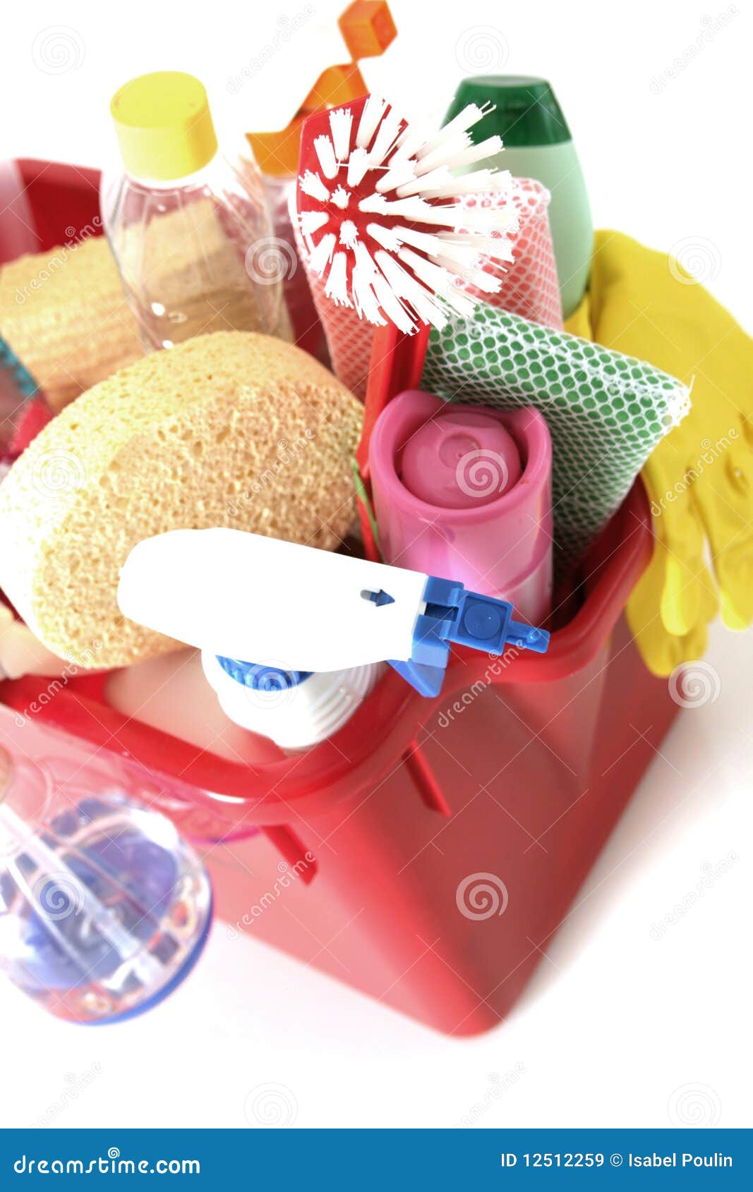 Cleaning items stock image. Image of color, container - 12512259