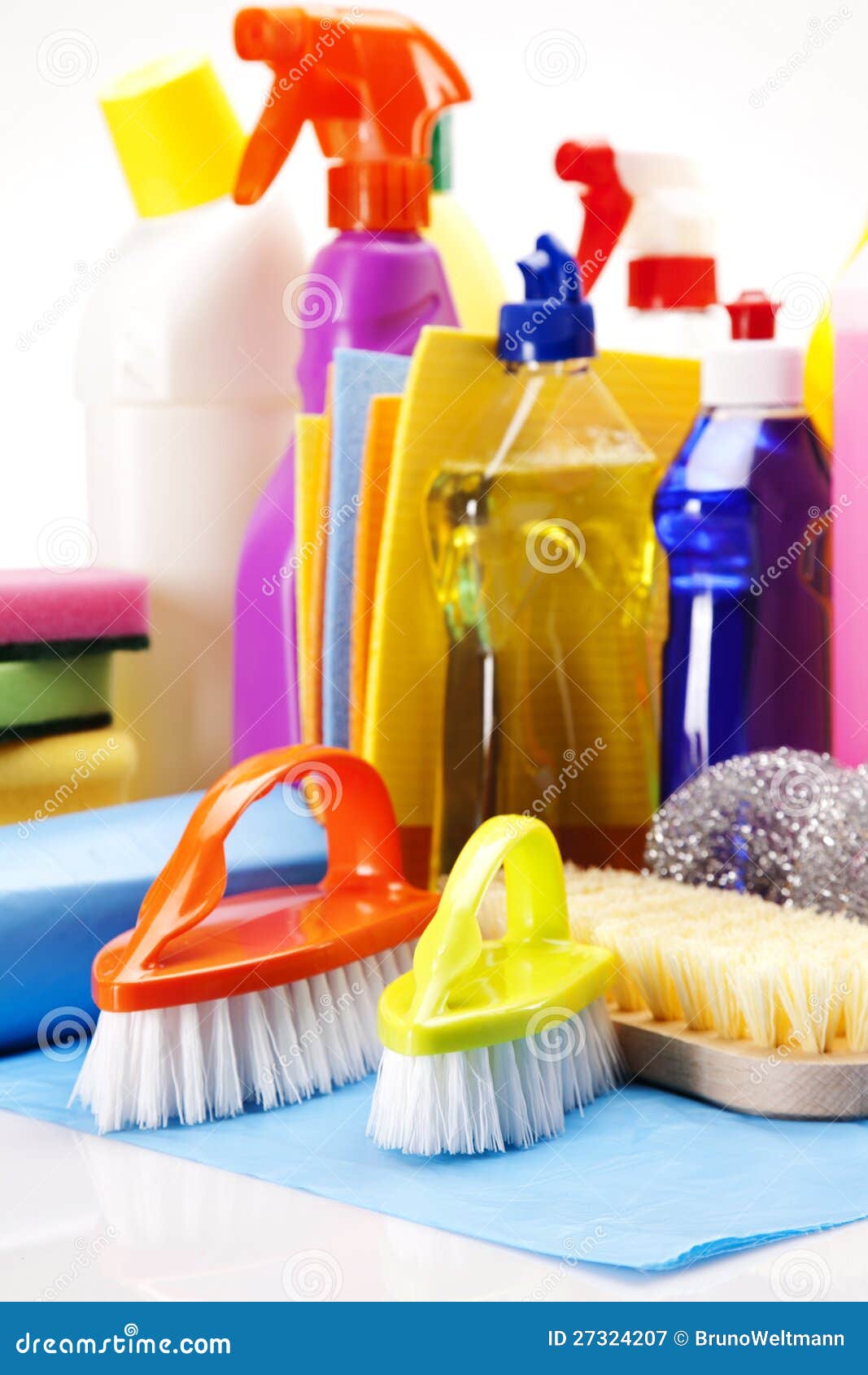 Cleaning Items Set Isolated Stock Image - Image of concept, protection ...