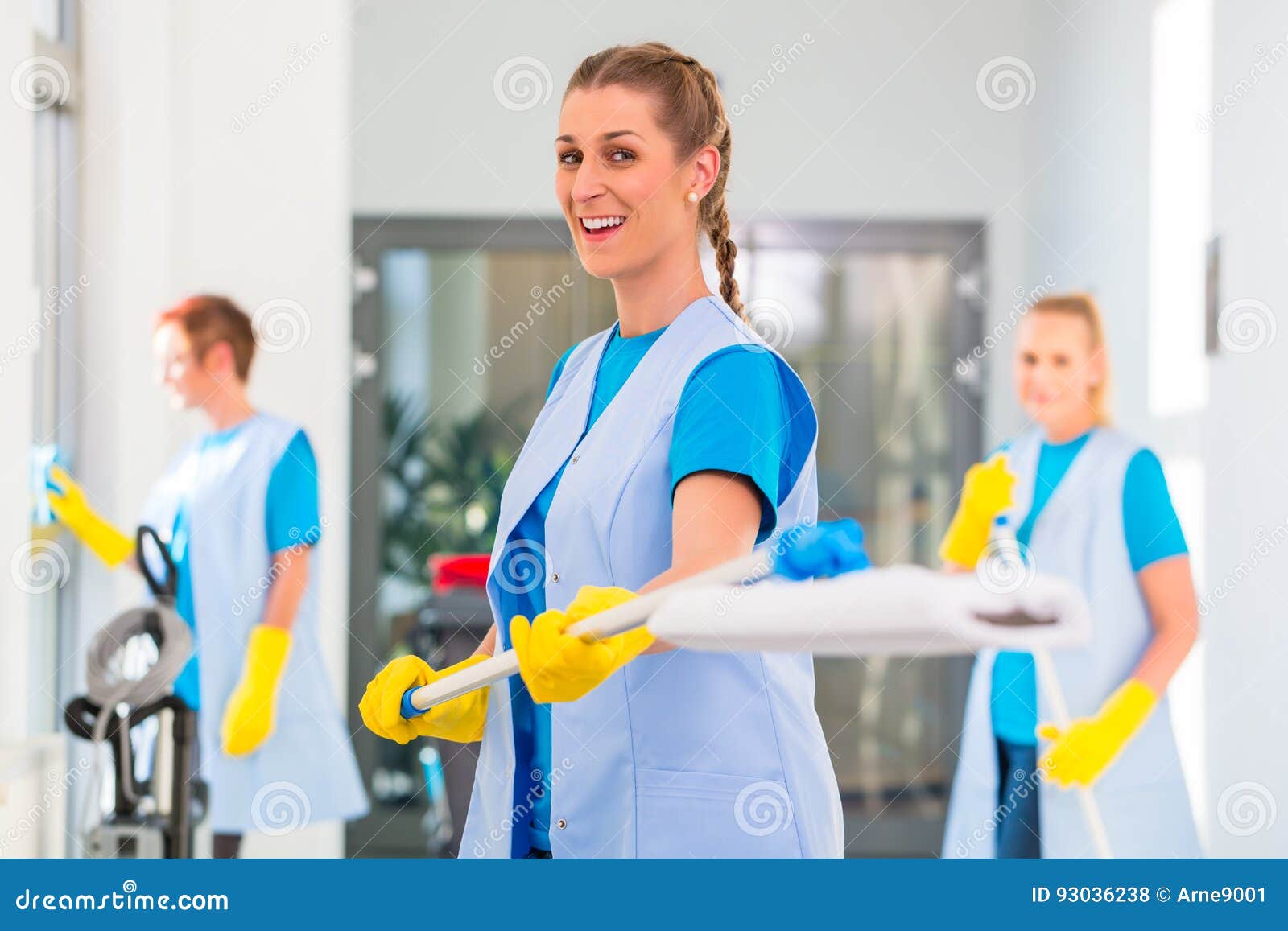 Cleaning ladies team stock photo. Image of working, business - 93036238