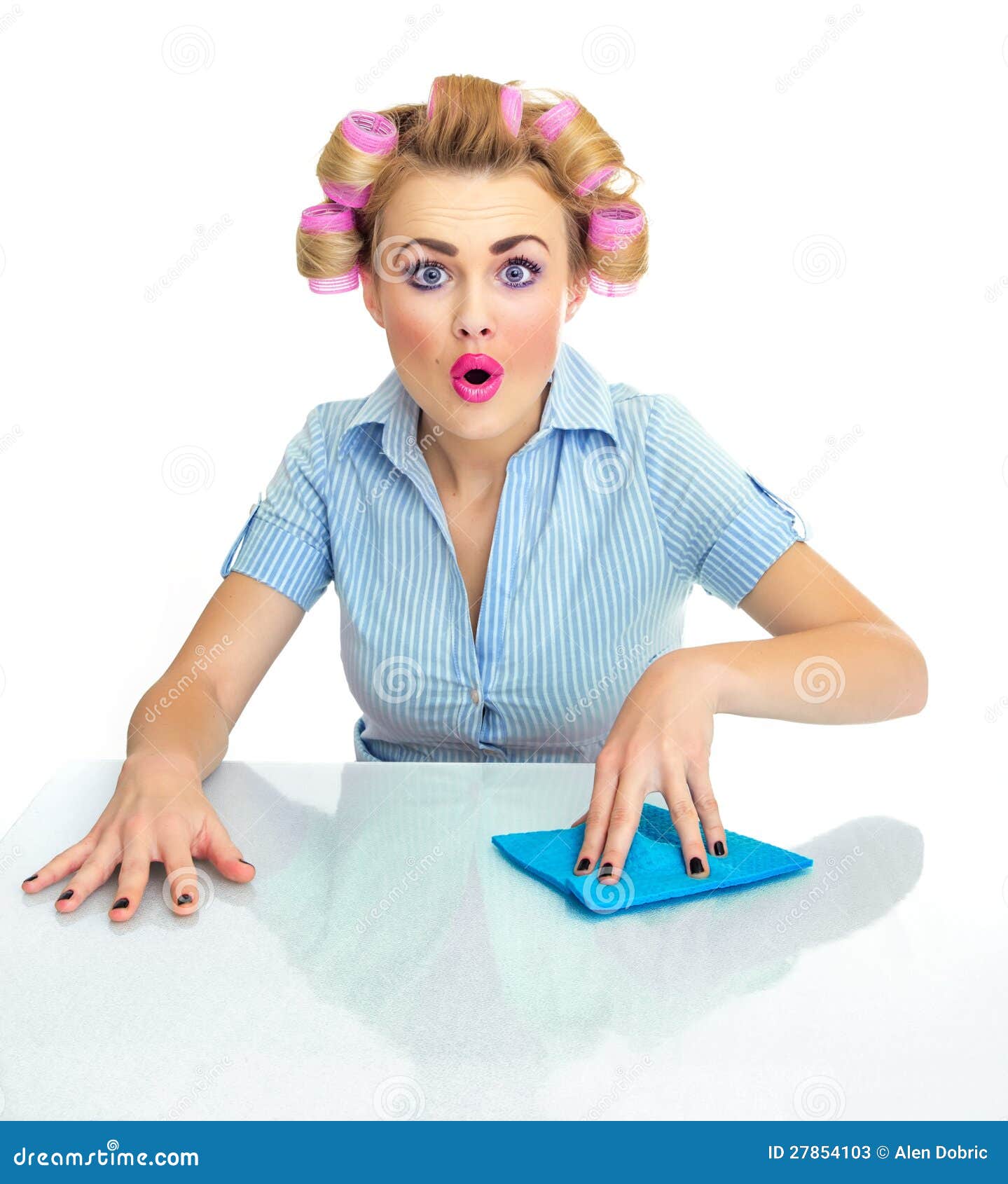 Cleaning lady stock image. Image of girl, facial, clean - 27854103