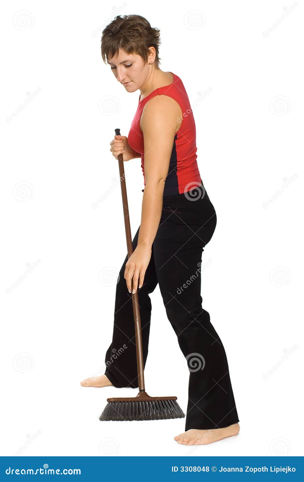 Cleaning lady stock photo. Image of friendly, beautiful - 3308048