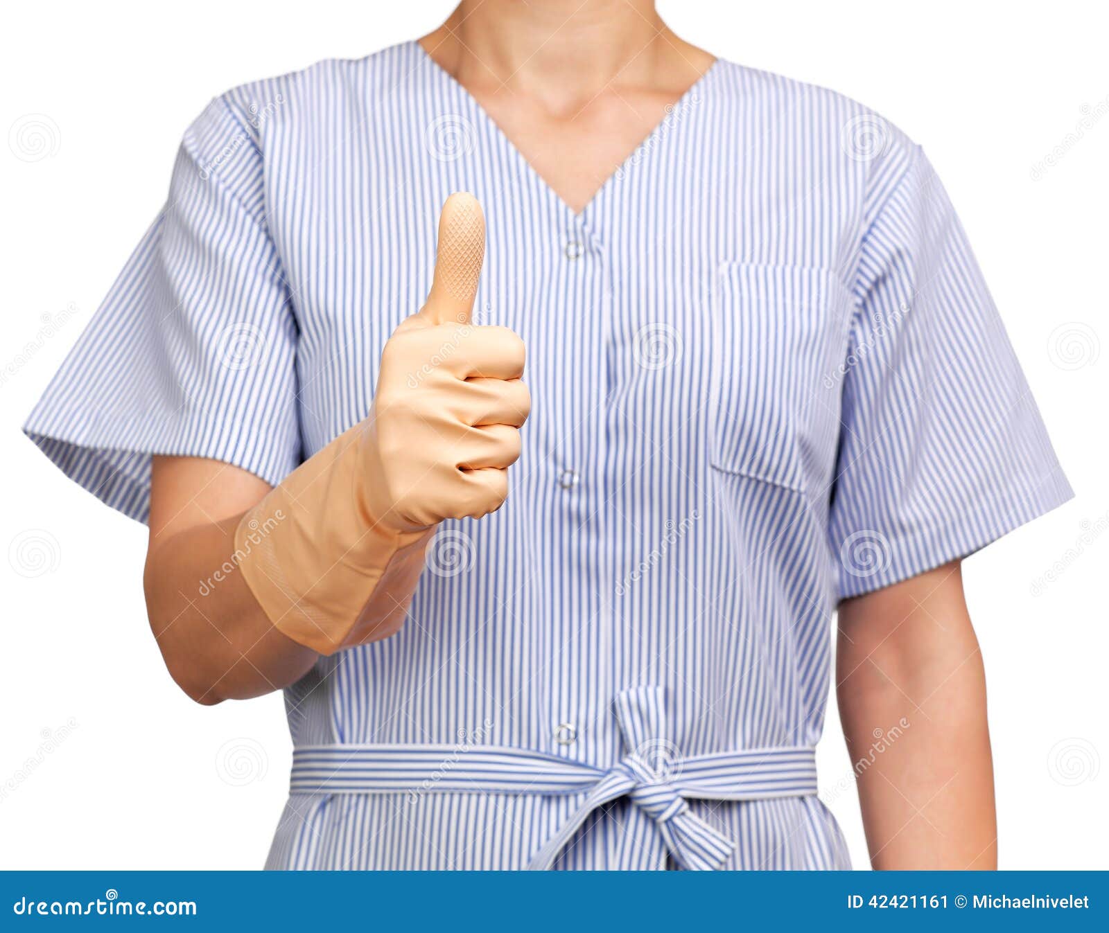 Cleaning Lady Making Sign Ok Stock Photos - Free & Royalty-Free Stock ...