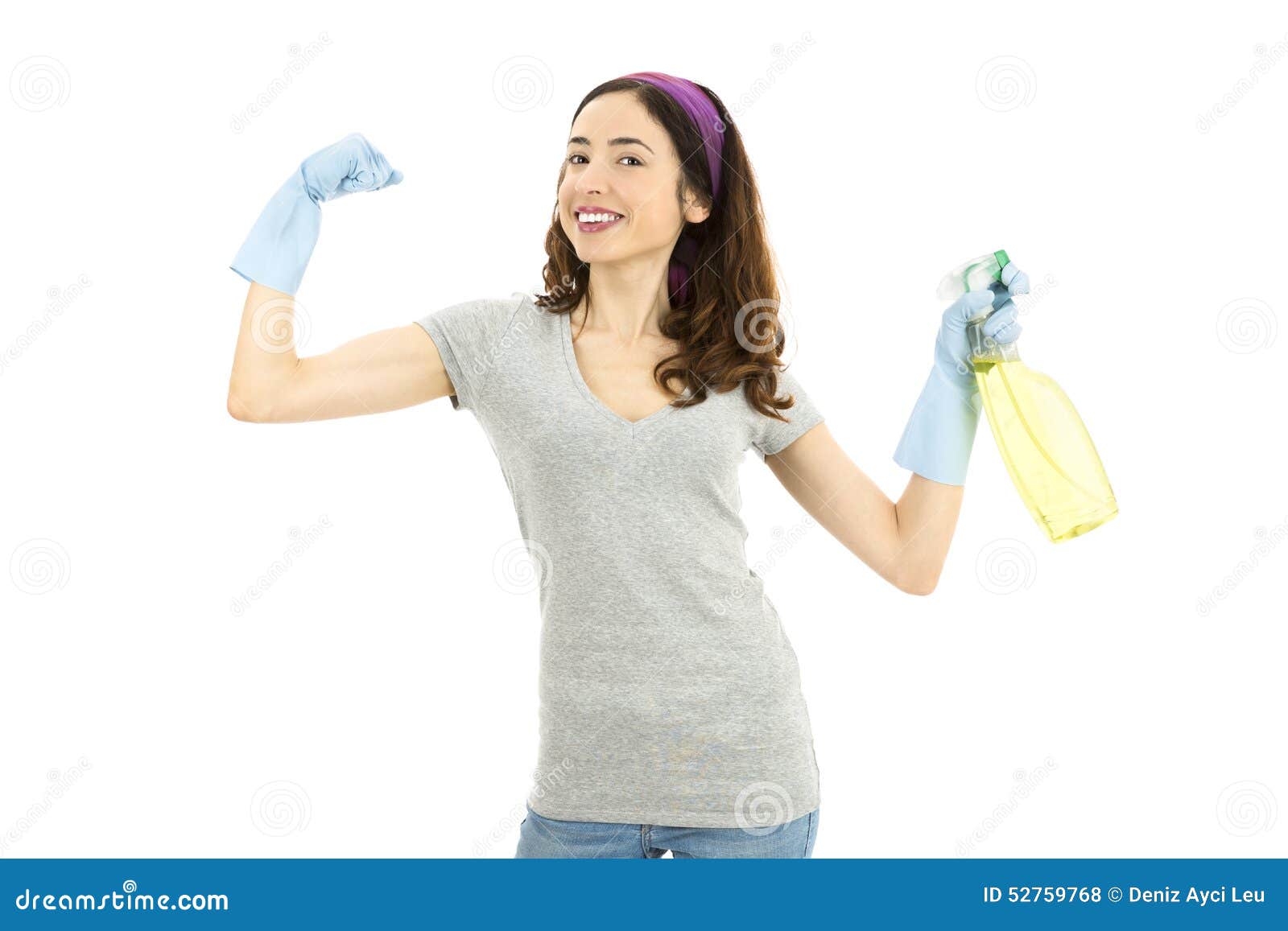 Cleaning lady stock photo. Image of muscular, hygiene - 52759768