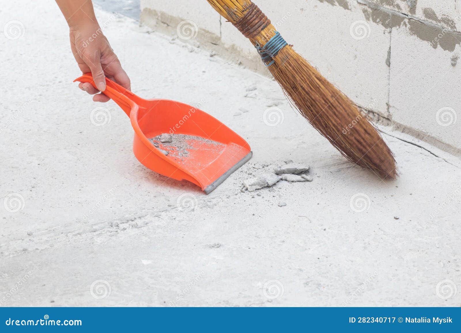 Construction Site Cleaning Concept Stock Image - Image of construction ...