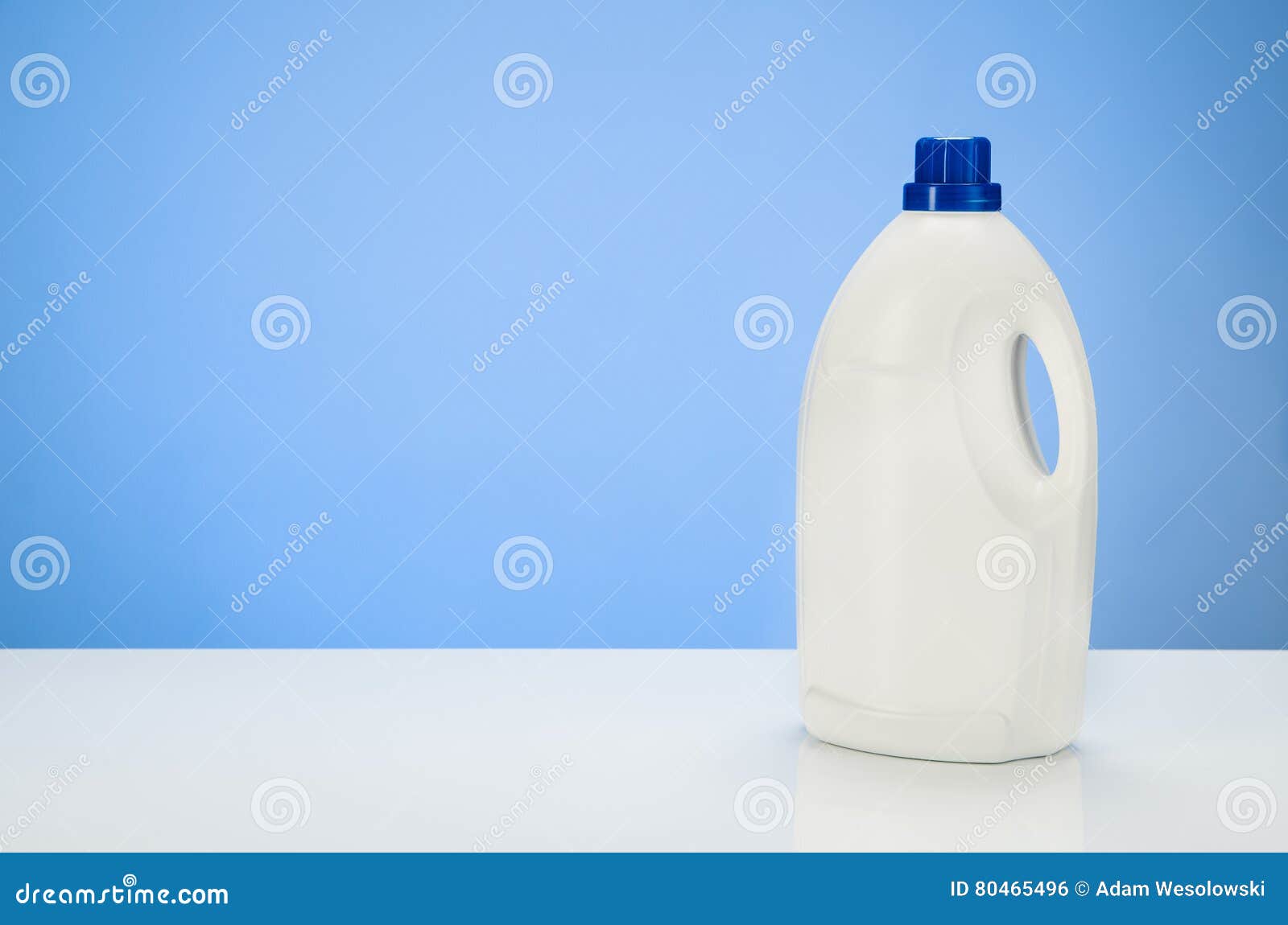 Cleaning or Laundry Product Concept Blue Gradient Background with ...