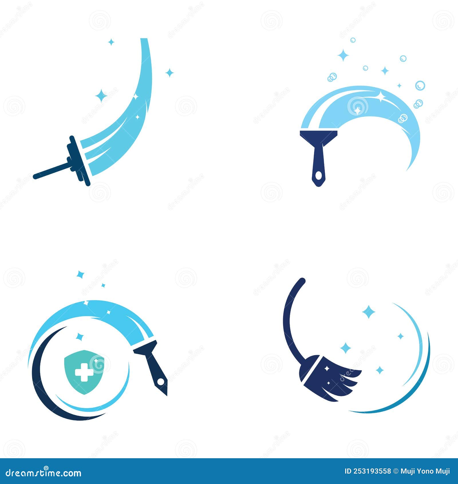 Cleaning Logo, Cleaning Protection Logo and House Cleaning Logo.with a ...