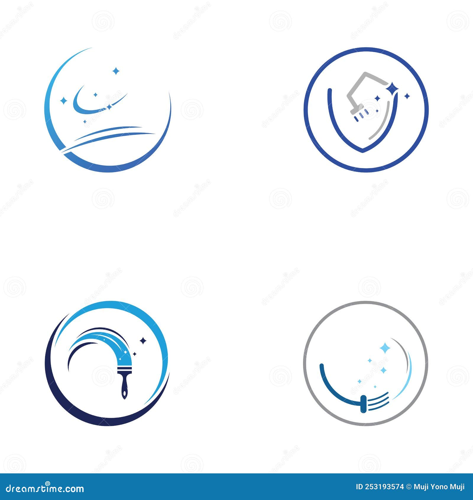 Cleaning Logo, Cleaning Protection Logo and House Cleaning Logo.with a ...