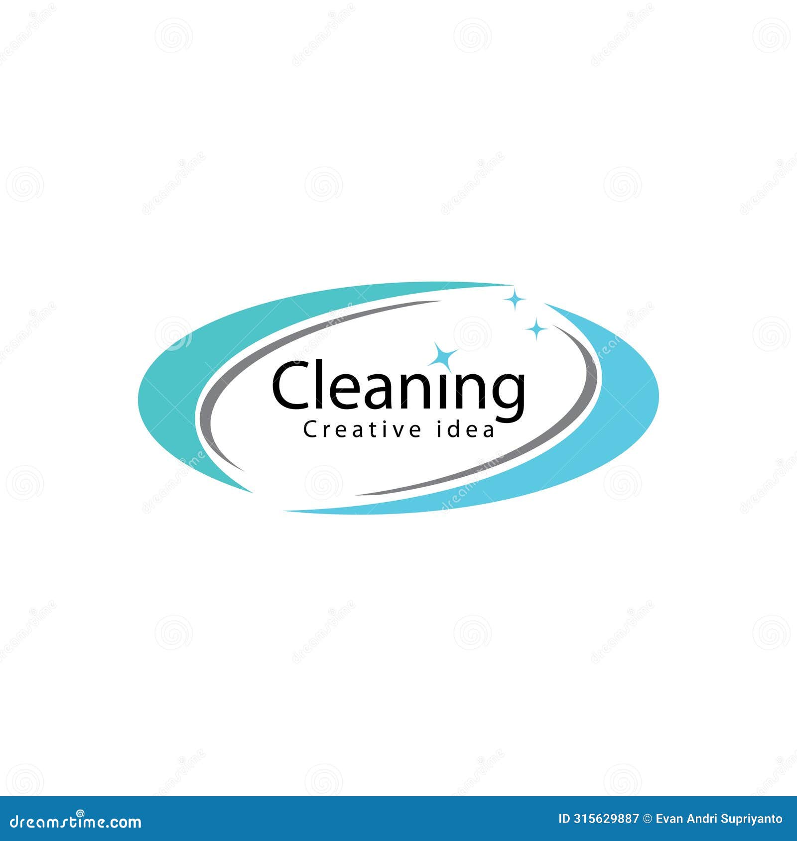 Cleaning Logo Vector Template Symbol Design Stock Vector - Illustration ...