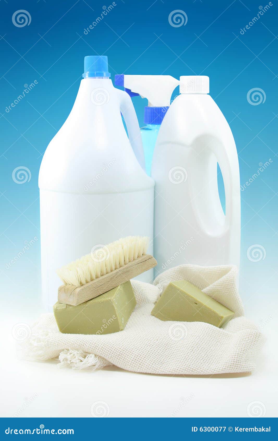 Cleaning materials stock image. Image of blue, cleaning - 6300077