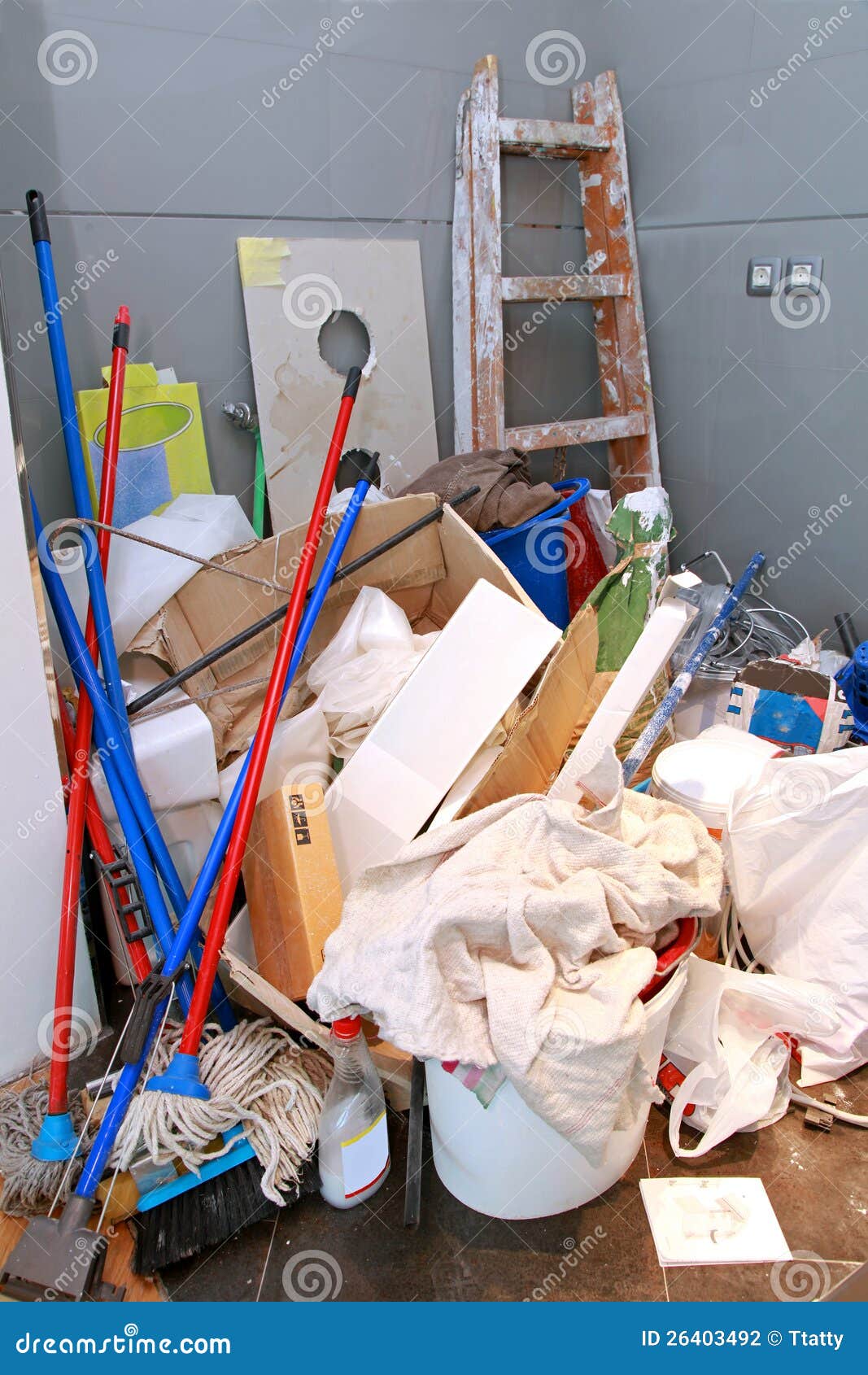 Cleaning mess stock photo. Image of floor, repair, remodeling - 26403492
