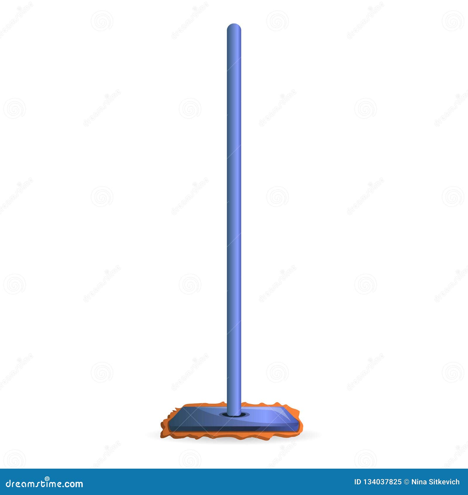 Cleaning Mop Icon, Cartoon Style Stock Vector - Illustration of room ...
