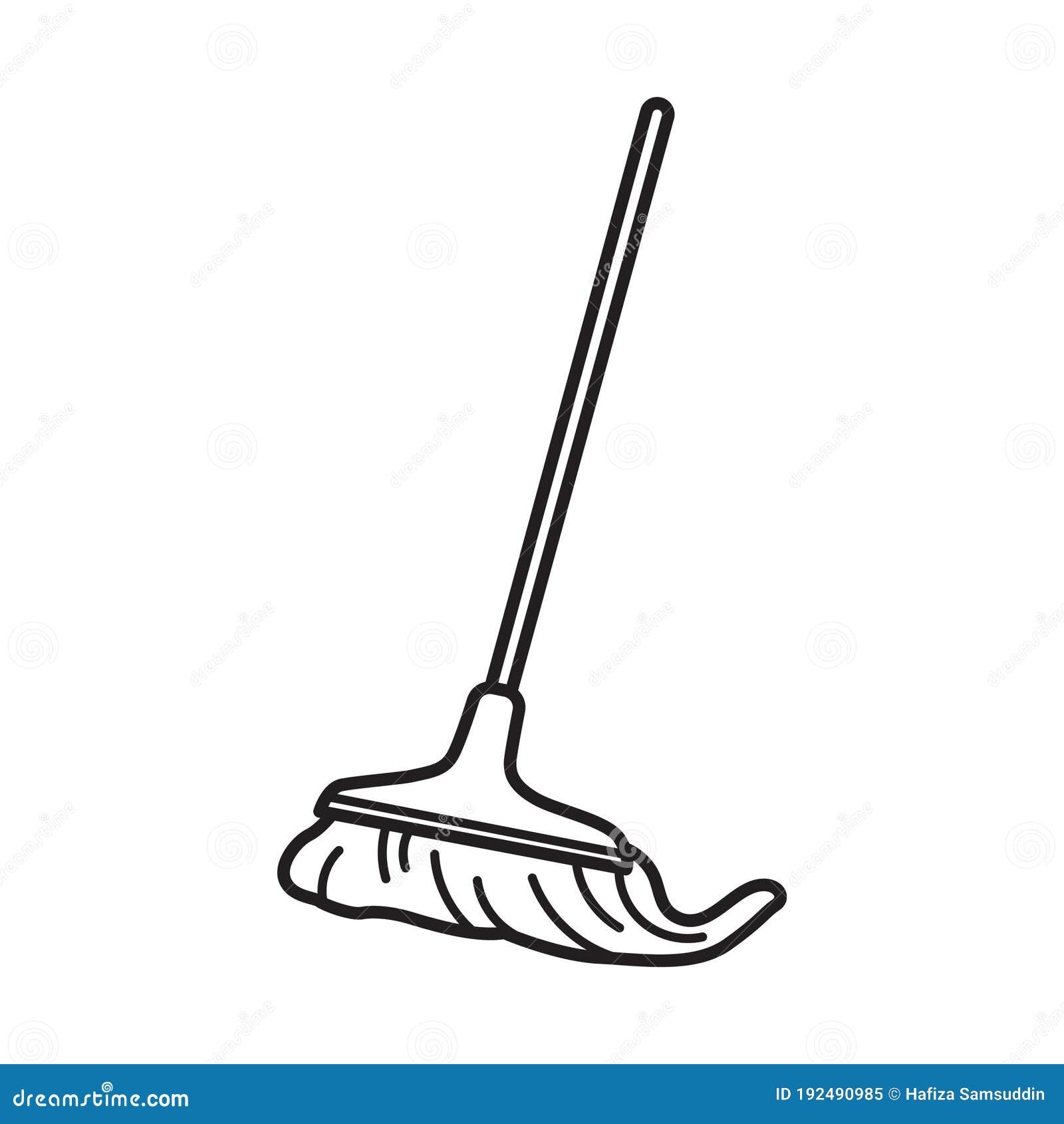 Cleaning Mop. Vector Illustration Decorative Design Stock Vector ...