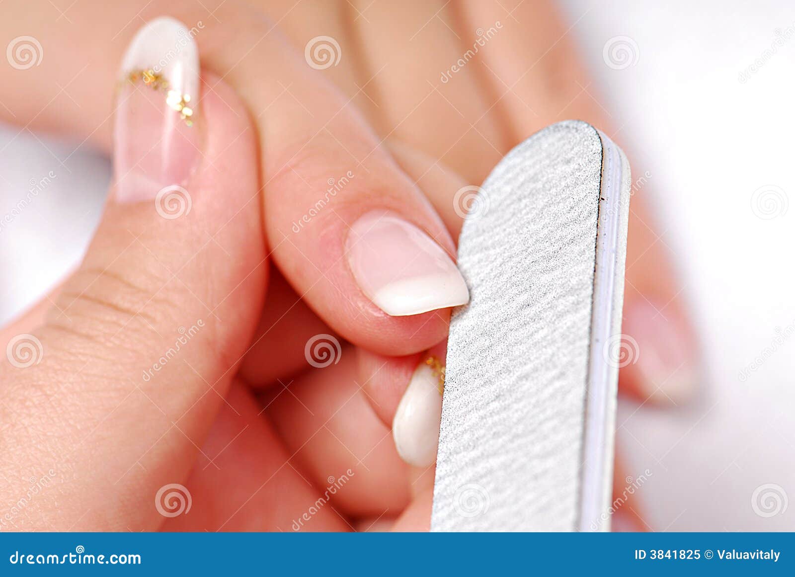 Cleaning nails stock image. Image of hand, finger, elegance - 3841825