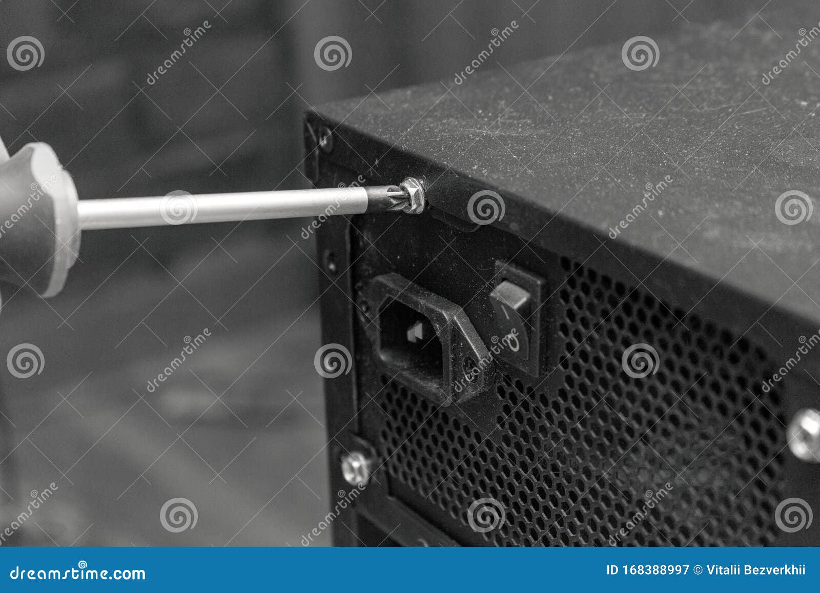 Cleaning Personal Computer from the Dust Stock Image - Image of hand ...
