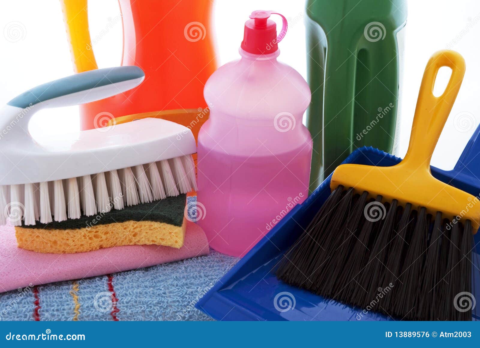 Cleaning products stock photo. Image of liquid, household - 13889576