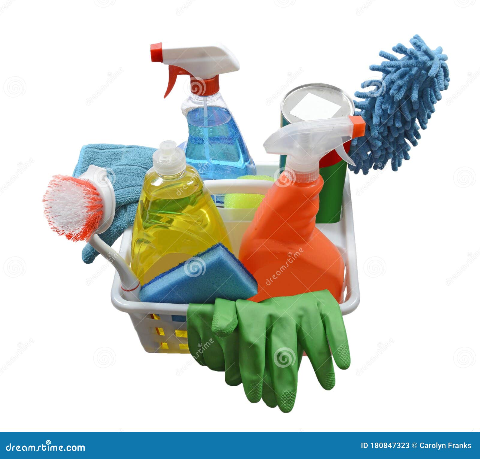 Cleaning Products Shot at Angle Stock Image - Image of container ...