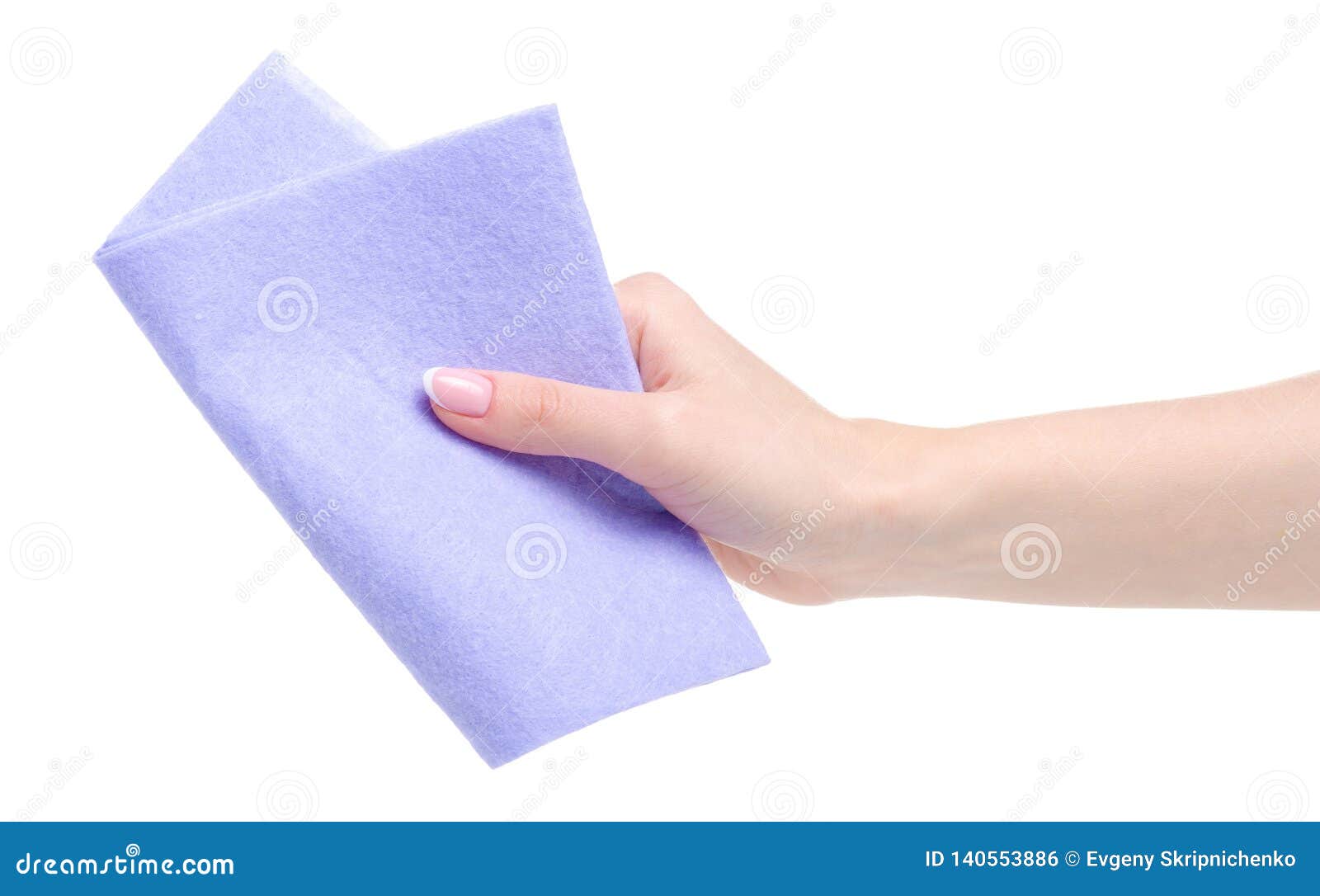 Cleaning rag in hand stock photo. Image of concept, folded - 140553886