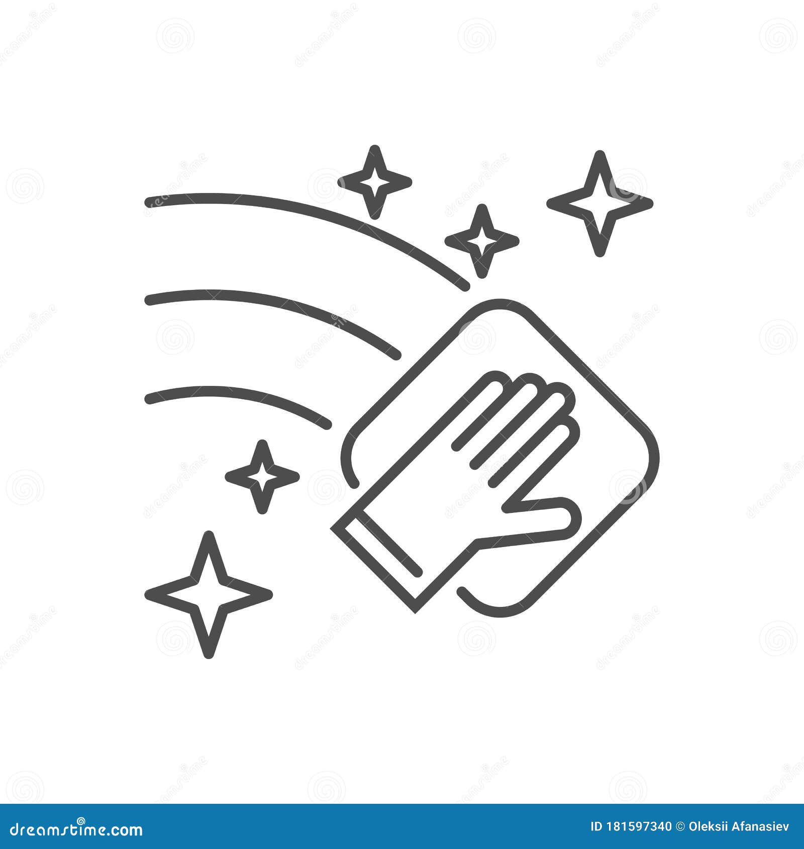 Cleaning Related Vector Thin Line Icon. Stock Vector - Illustration of ...