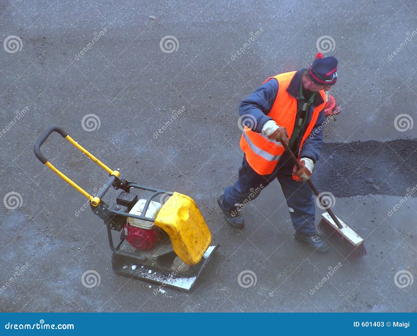 Cleaning the road editorial stock photo. Image of city - 601403