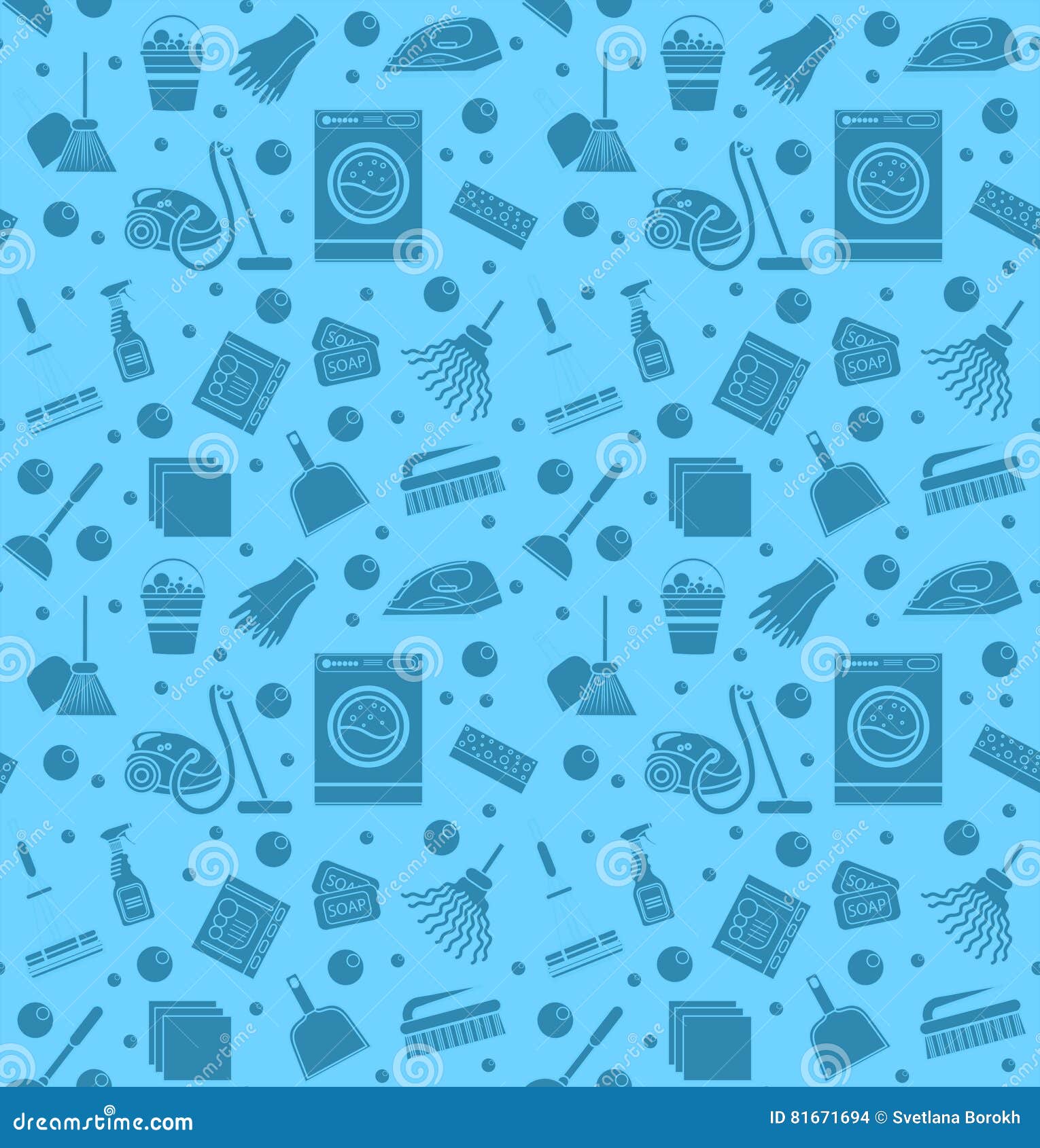Cleaning Seamless Pattern. Endless Background, Texture, Wallpaper ... Cleaning Seamless Pattern. Endless Background, Texture, Wallpaper ...