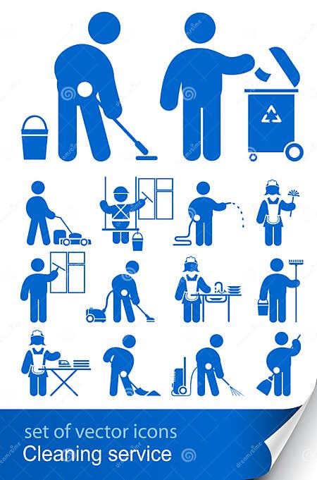 Cleaning service icon stock vector. Illustration of housemaid - 20765331
