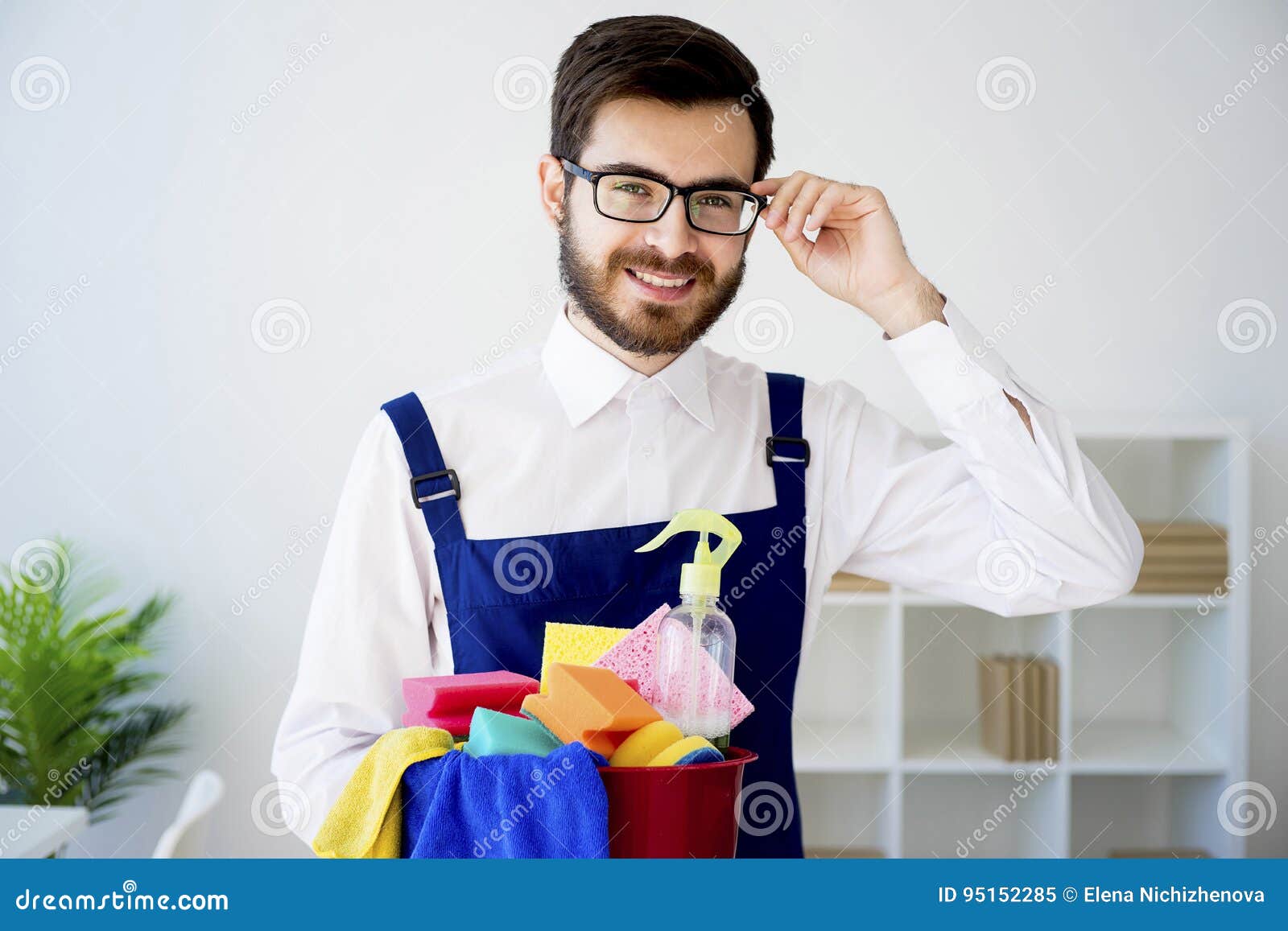 Cleaning service man stock image. Image of home, clean - 95152285