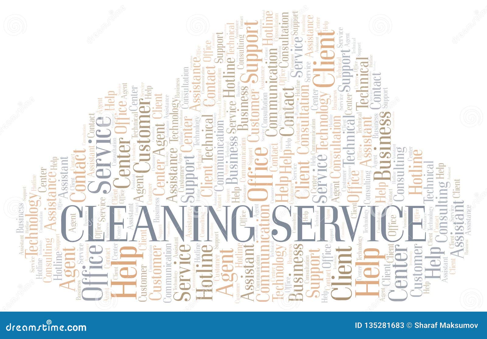 Cleaning Service Word Cloud Stock Illustration - Illustration of ...
