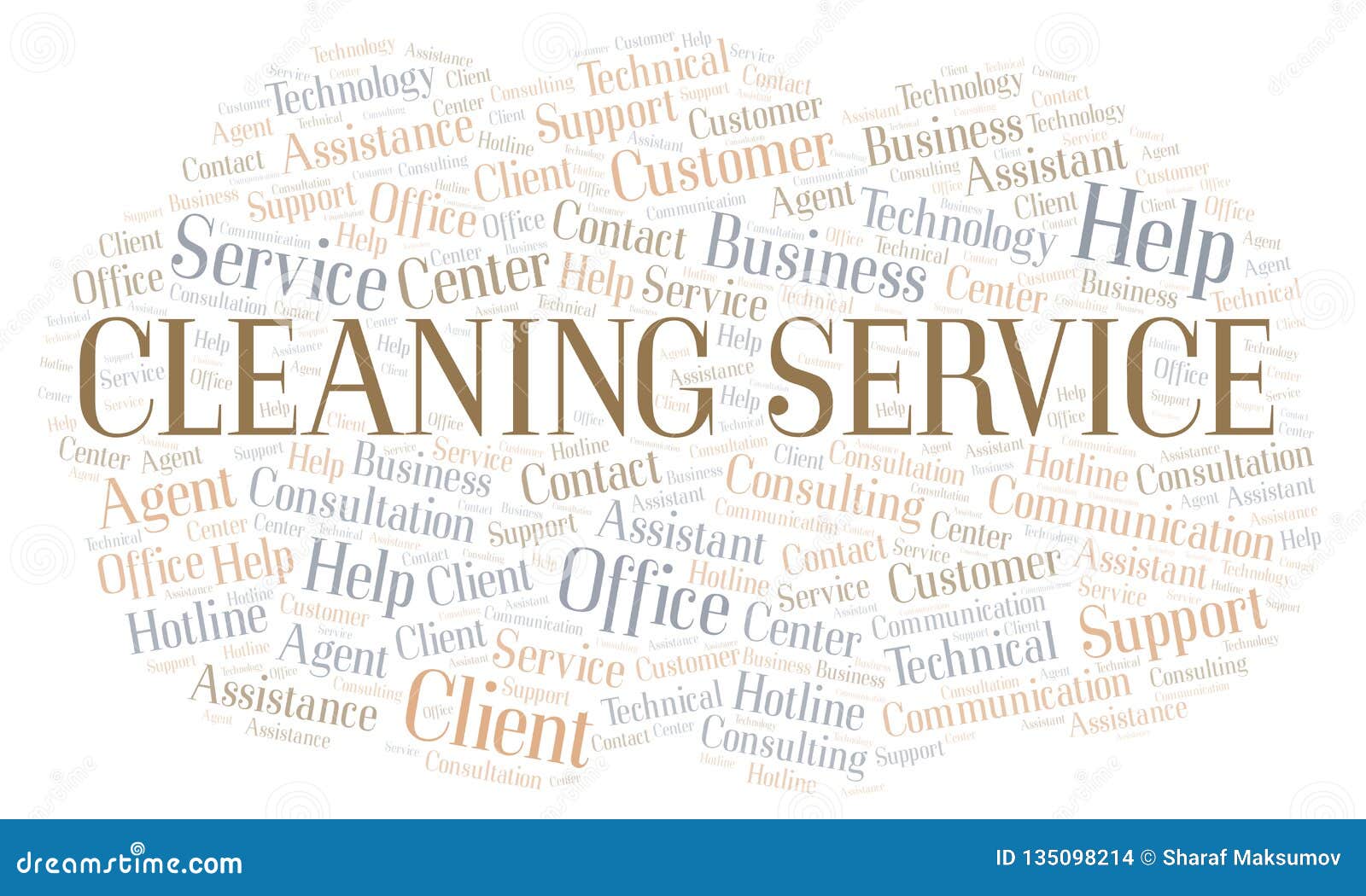 Cleaning Service Word Cloud Stock Illustration - Illustration of ...