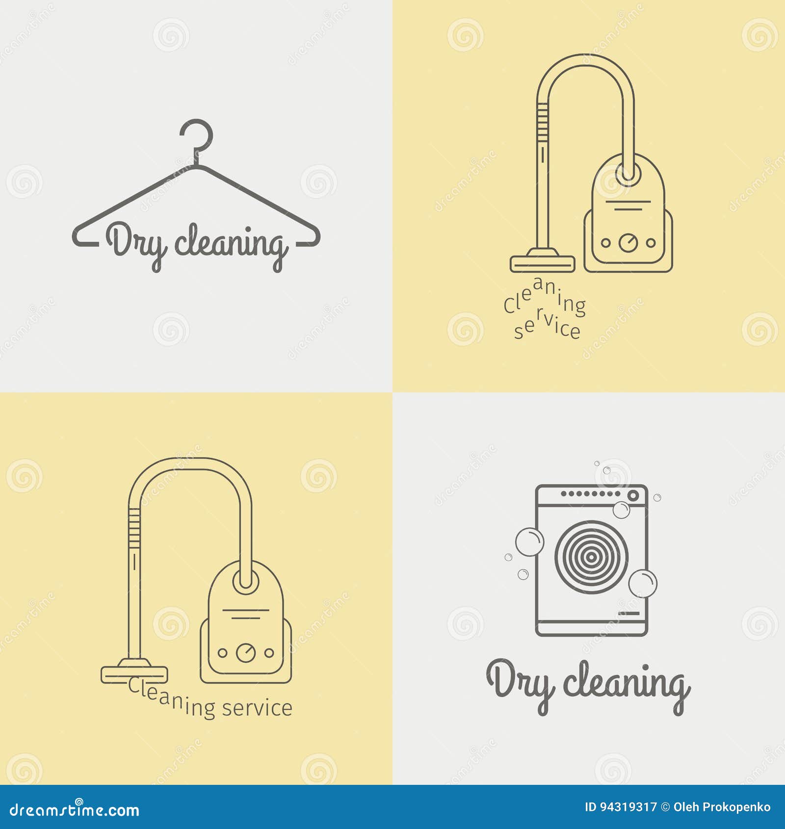 Cleaning Services. Dry Cleaning Stock Vector - Illustration of design ...