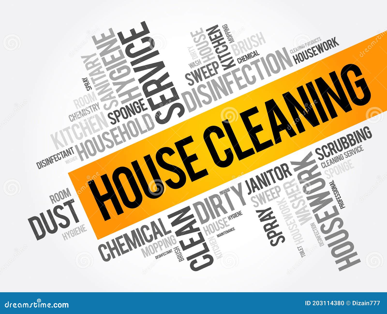 Cleaning Services Word Cloud Collage, Concept Background Stock ...