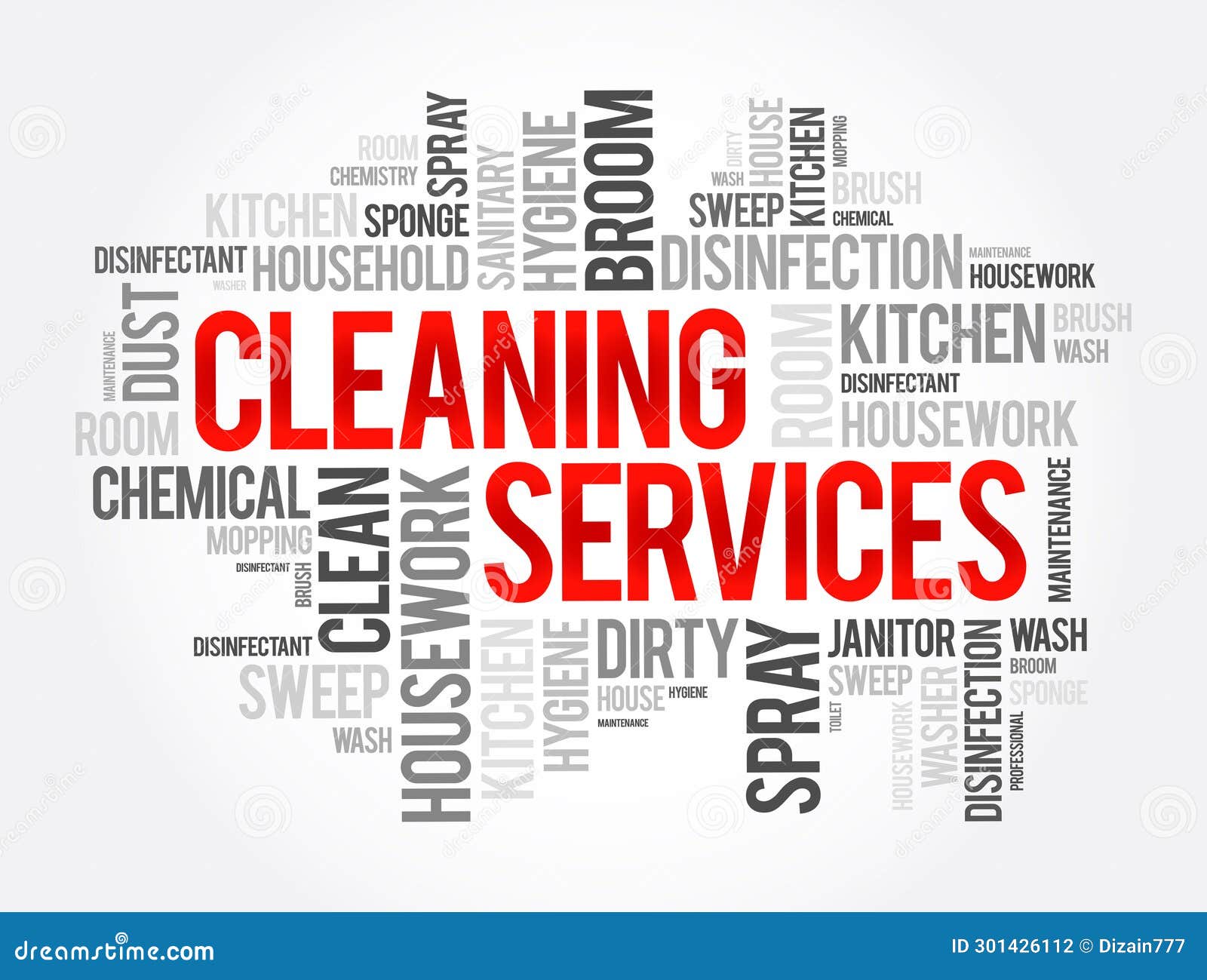 Sweep Word, The Verb Expressing The Action, Children Education Concept ...