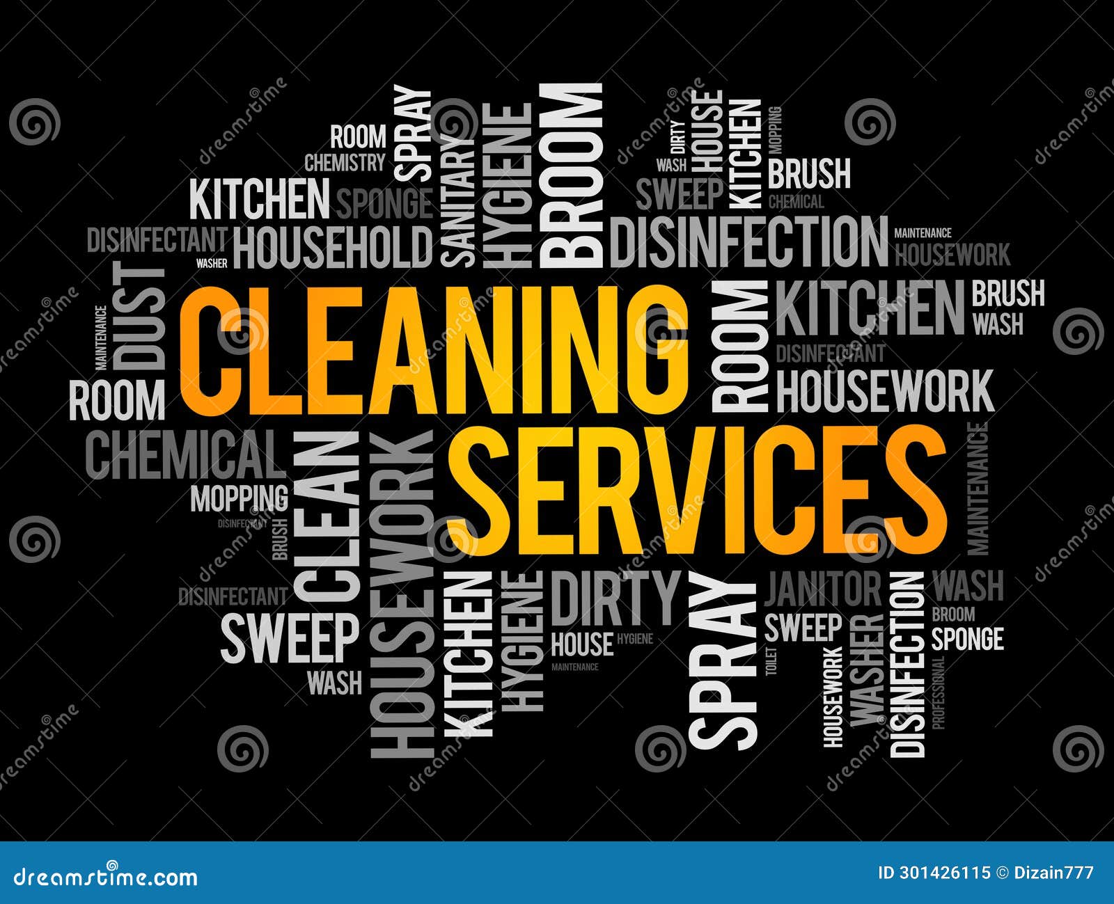 Sweep Word, The Verb Expressing The Action, Children Education Concept ...