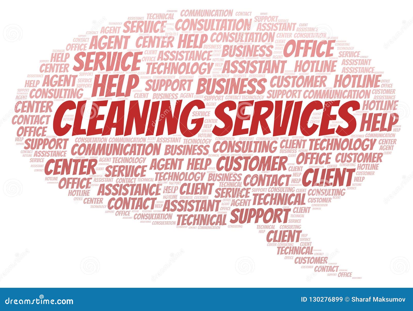 Cleaning Services Word Cloud. Stock Illustration - Illustration of ...