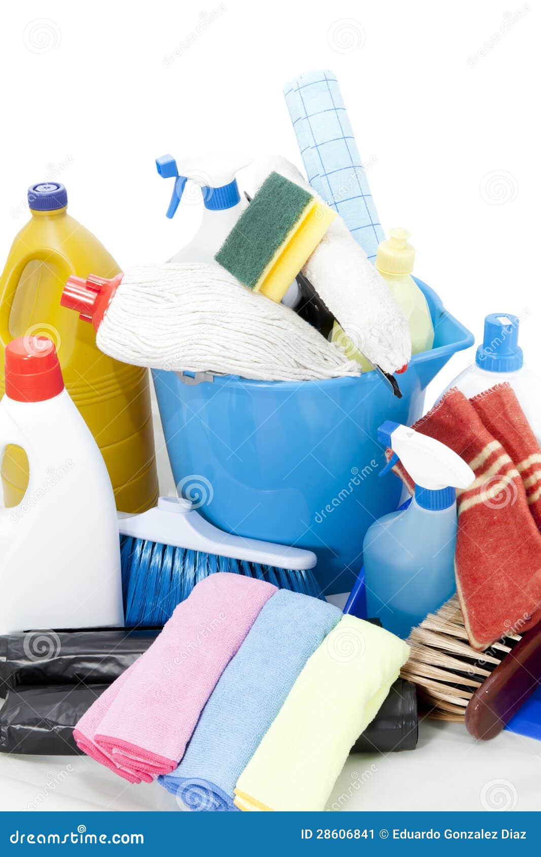Cleaning set stock image. Image of bucket, disinfection - 28606841