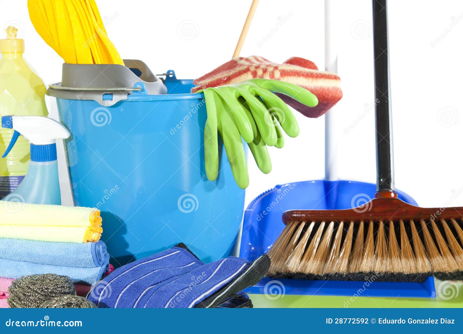 Cleaning set stock photo. Image of ecological, bucket - 28772592