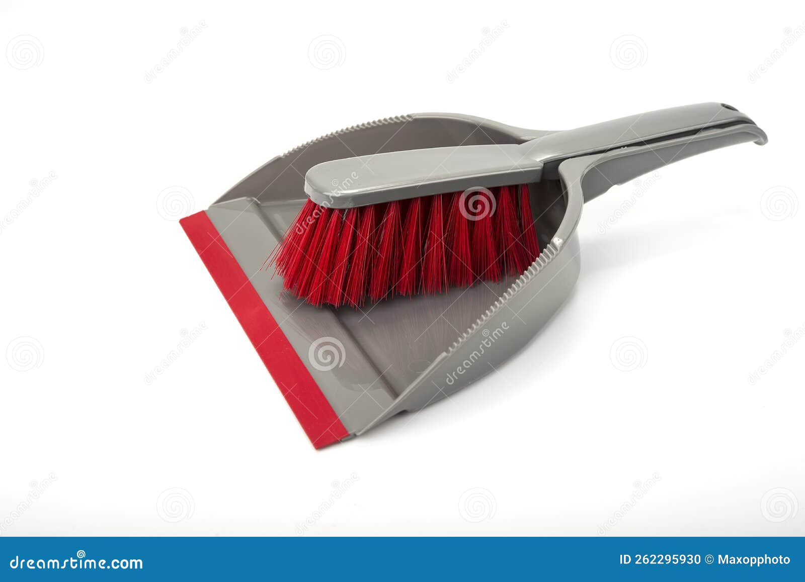 Cleaning Set of Dust Pan and Brush. Housekeeping Concept Stock Photo ...
