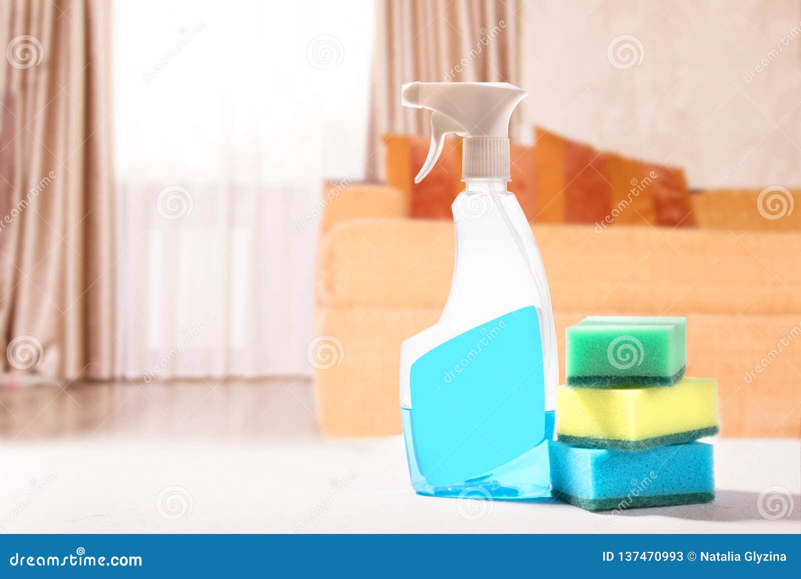 Cleaning Set. Spring Clean Up Stock Image - Image of chemical ...