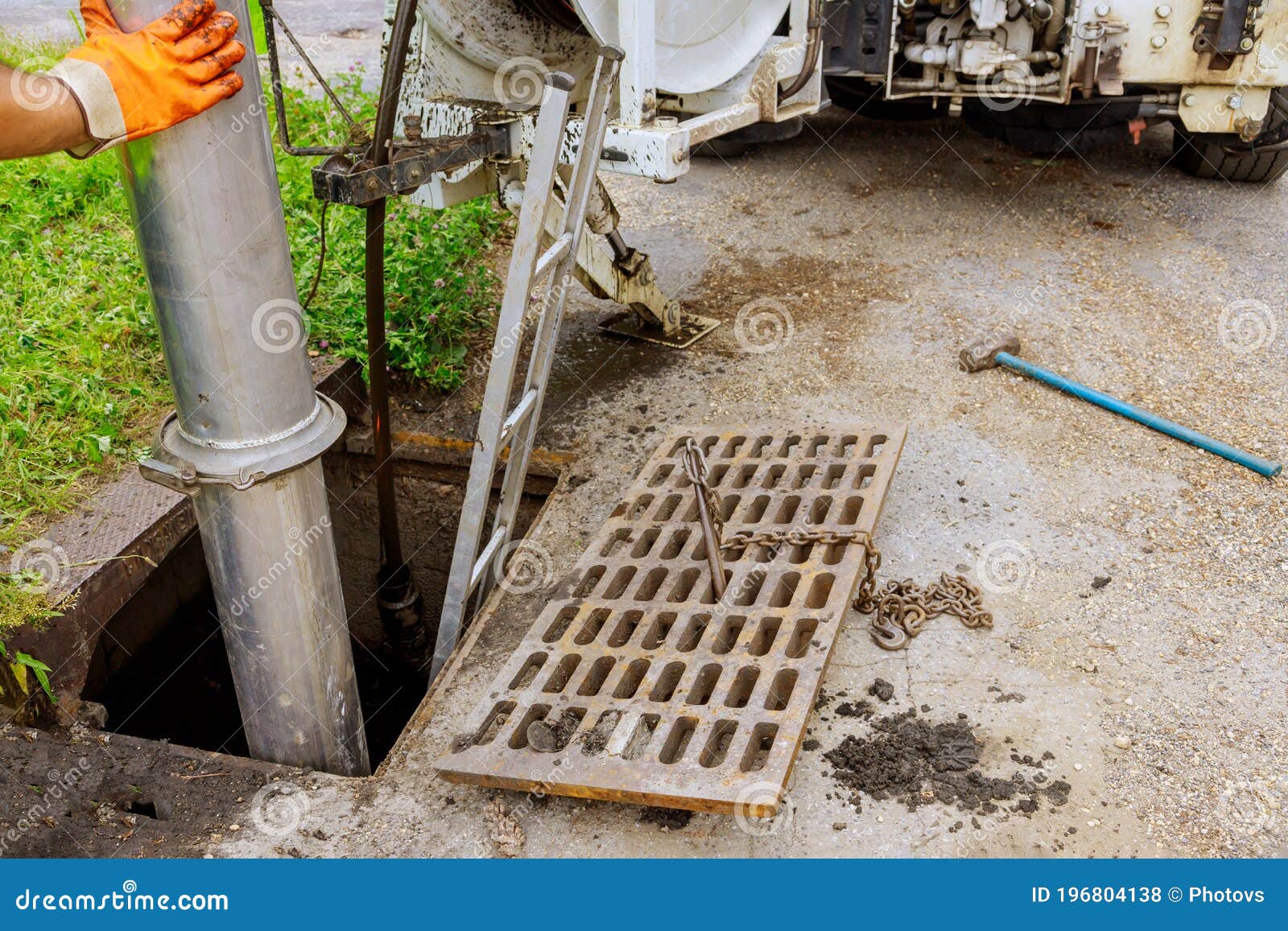Cleaning the Sewer System Special Equipment, Utility Service of the ...