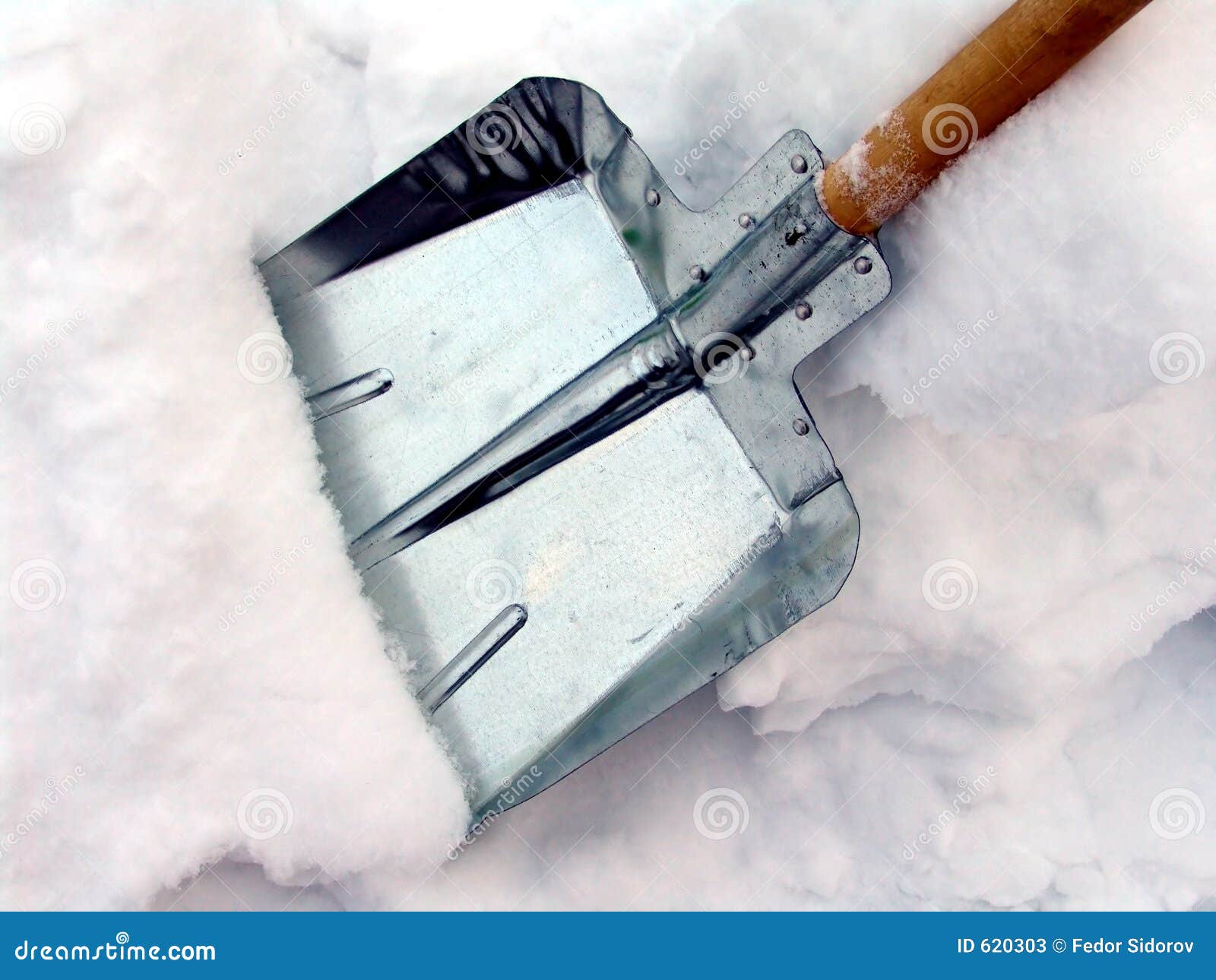 Cleaning snow stock image. Image of path, metallic, snowdrift - 620303