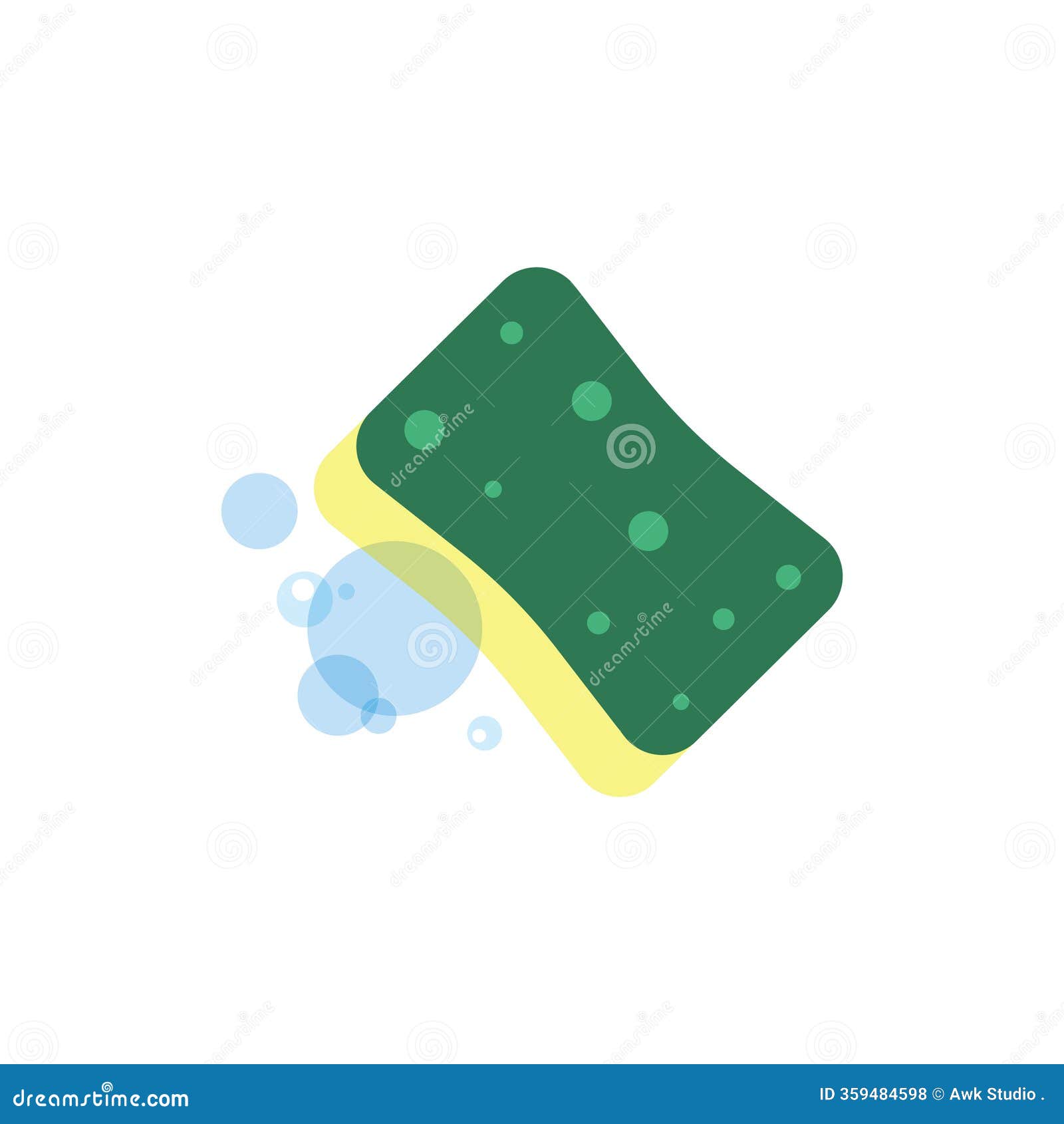 Cleaning sponge icon stock vector. Illustration of bathroom - 359484598