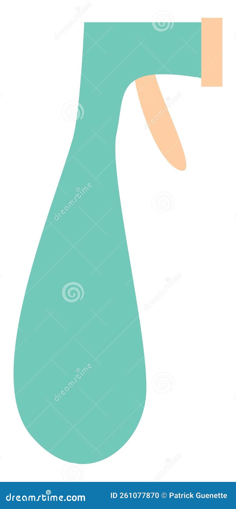 Cleaning spray, icon stock vector. Illustration of icon - 261077870