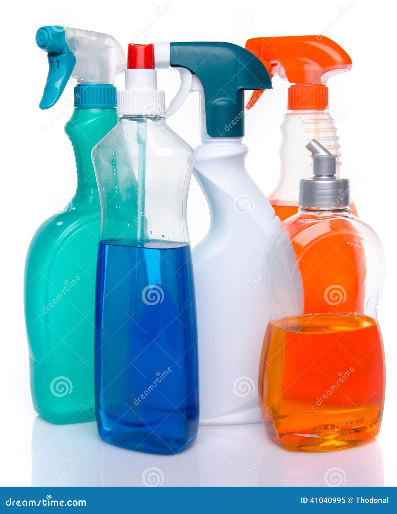 Cleaning spray products stock image. Image of white, products - 41040995