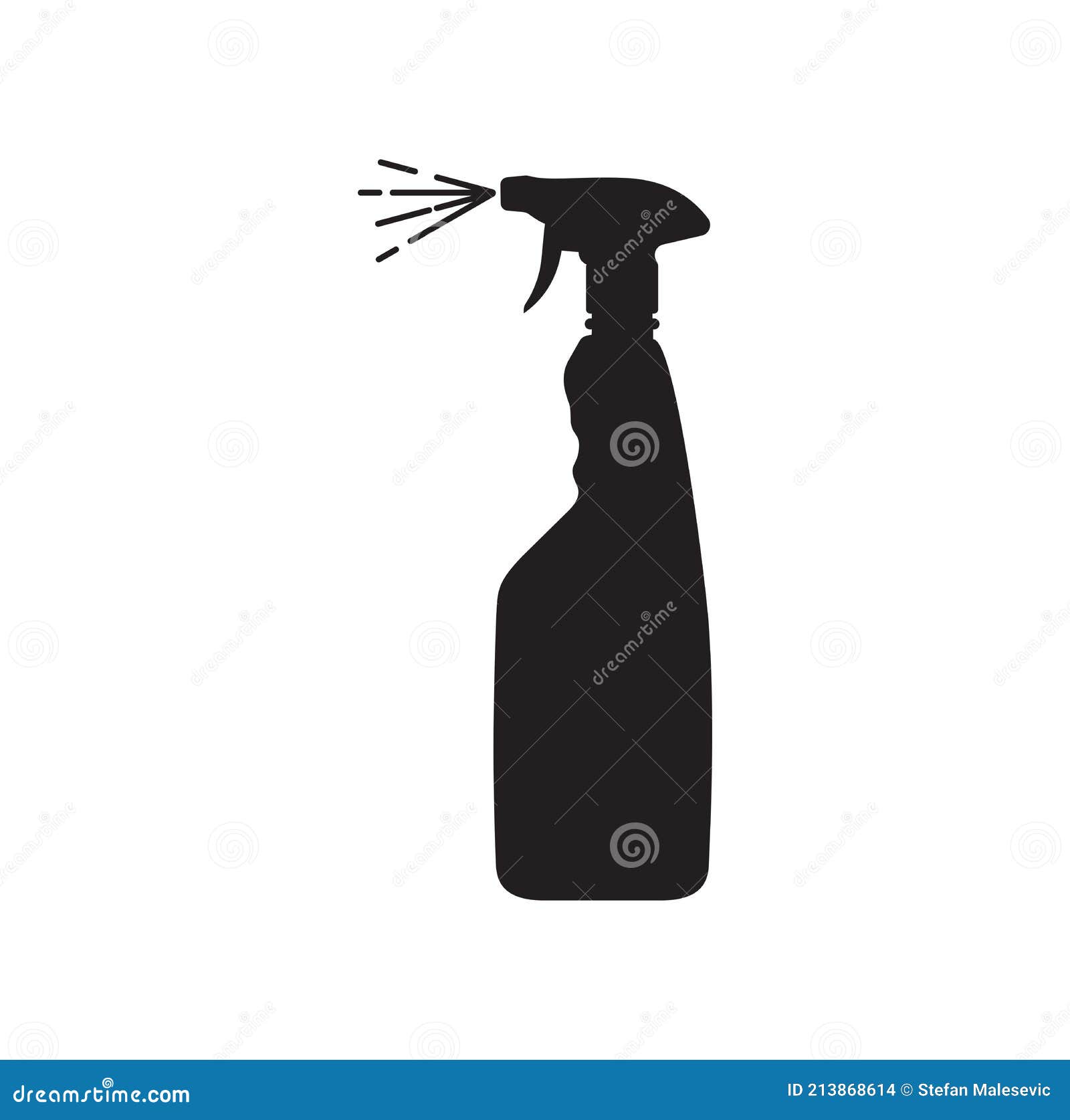 Cleaning spray stock vector. Illustration of clean, element - 213868614