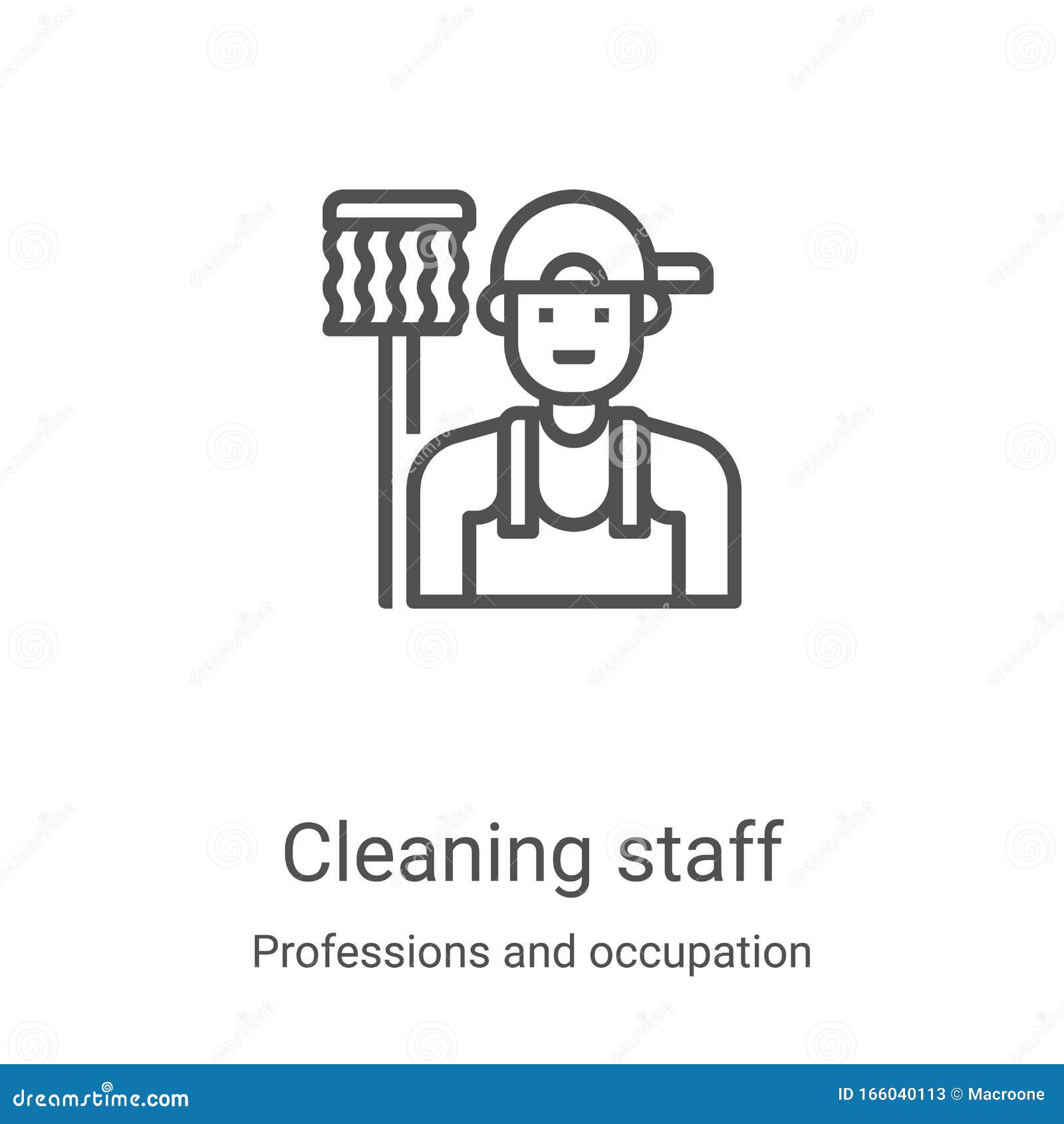 Cleaning Staff Icon Vector from Professions and Occupation Collection ...