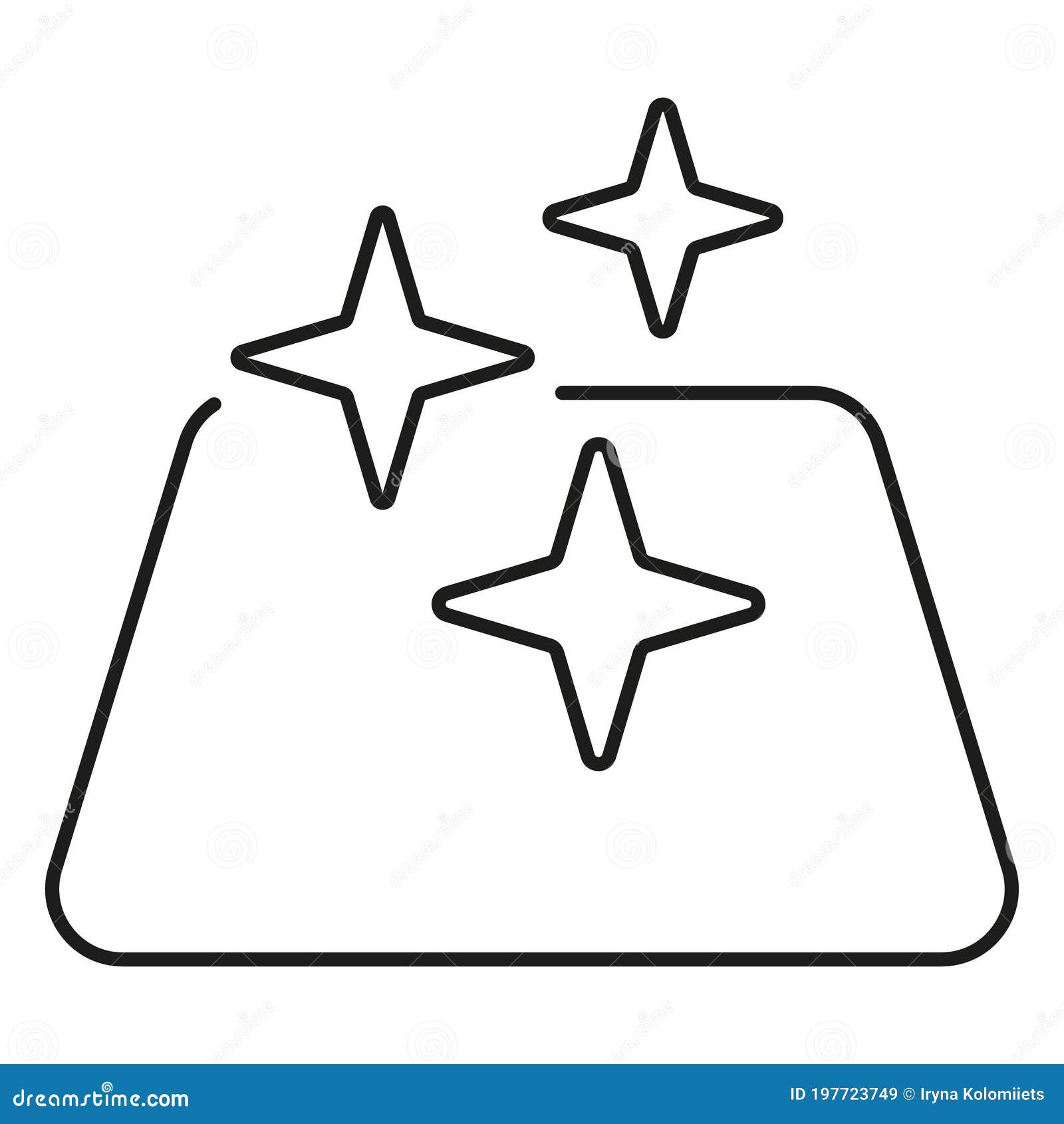 Cleaning Surface Outline Icon. Sanitizing or Disinfection Surface ...