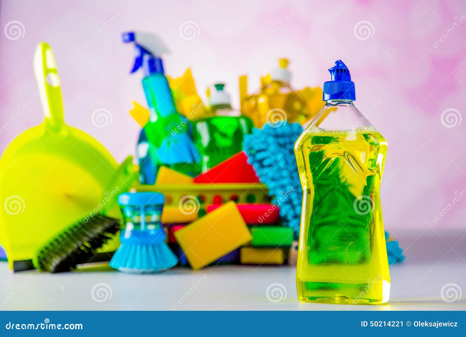 Cleaning Theme with Cleaning Stuff Stock Image - Image of cleaner ...