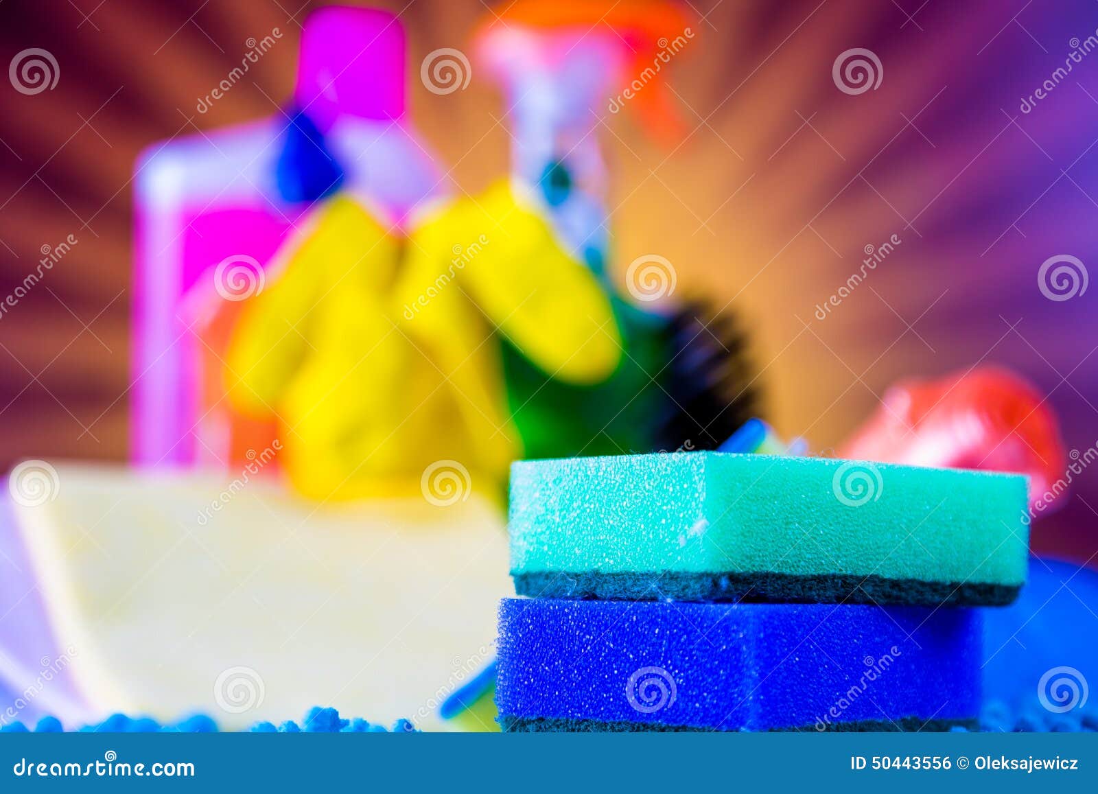 Cleaning Theme, Saturated Concept Stock Photo - Image of color, tool ...