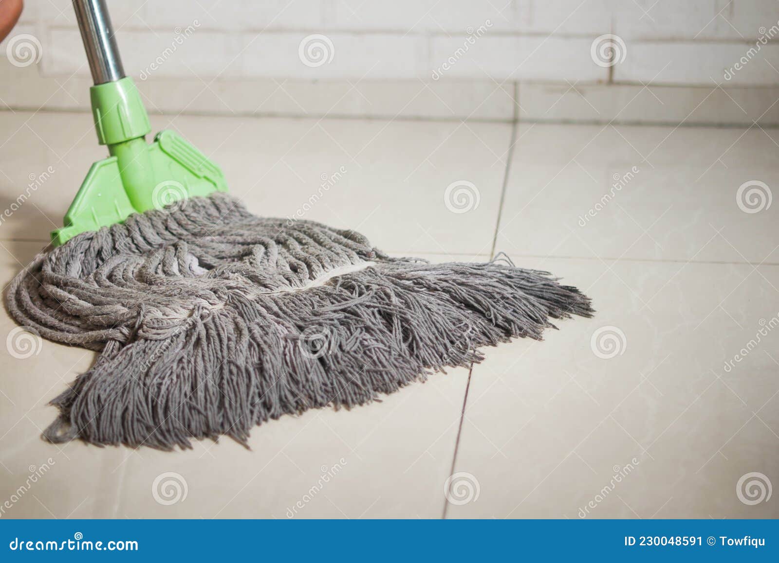 Cleaning Tiles Floor with Mop Stock Image - Image of tile, home: 230048591