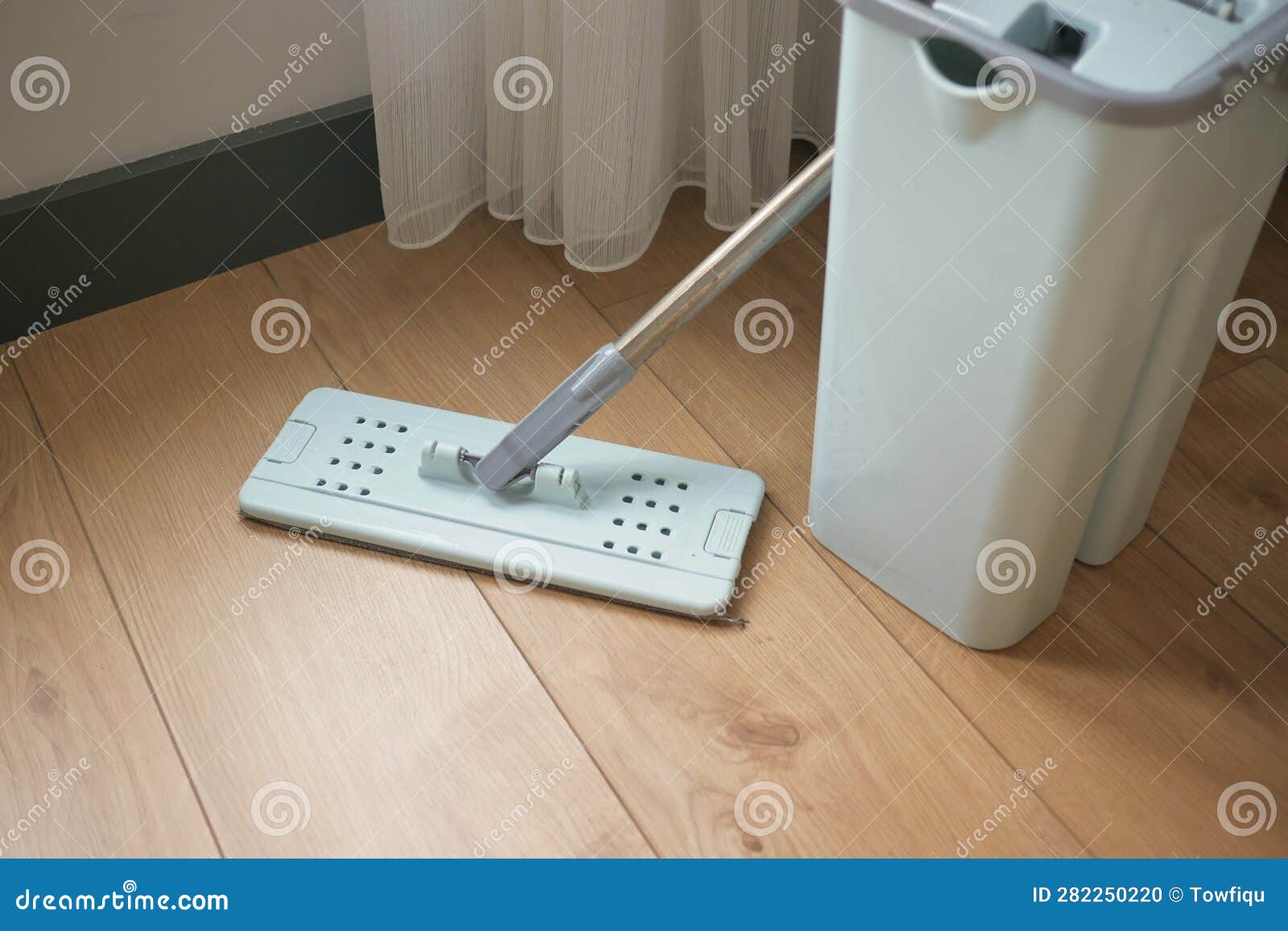 Cleaning Tiles Floor with Mop Stock Photo - Image of washing, mopping ...