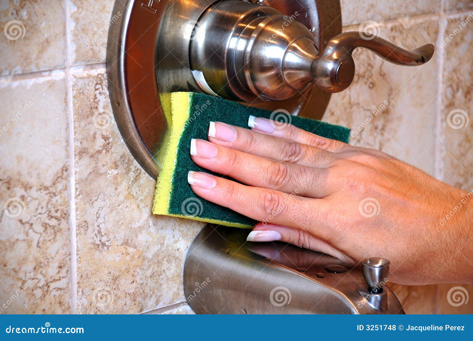 Cleaning time stock photo. Image of closeup, sponge, finger - 3251748